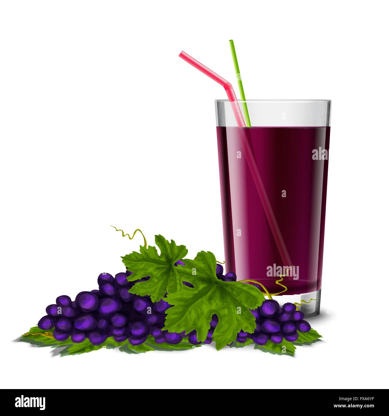 White sweet grape tasty Stock Vector Images - Alamy