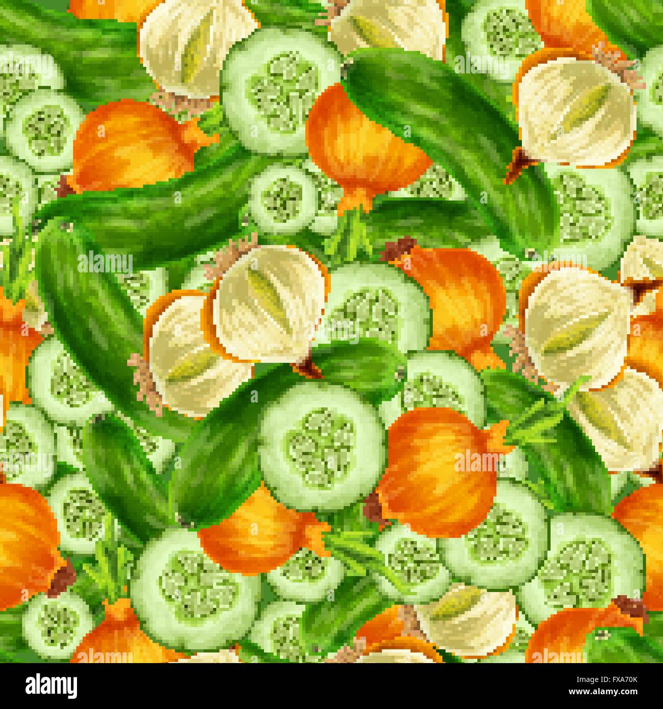 Vegetables seamless background Stock Vector Image & Art - Alamy