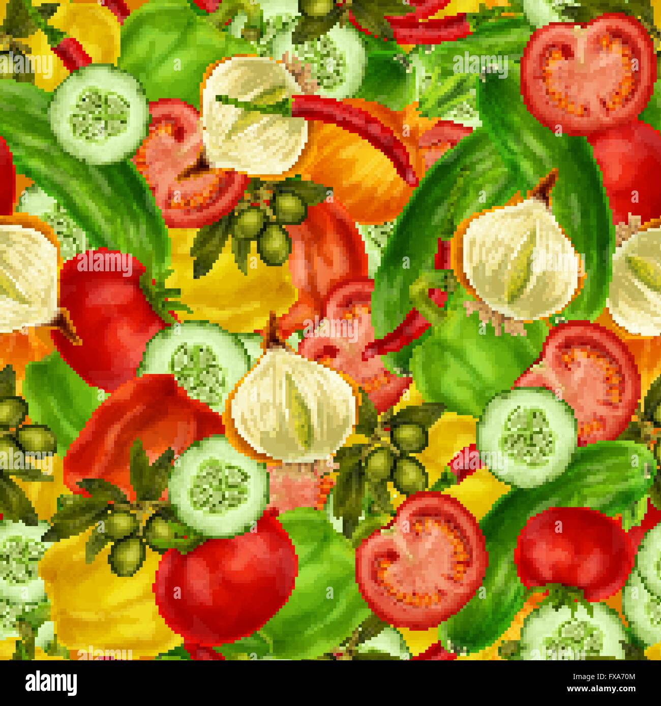 Vegetables seamless background Stock Vector Image & Art - Alamy