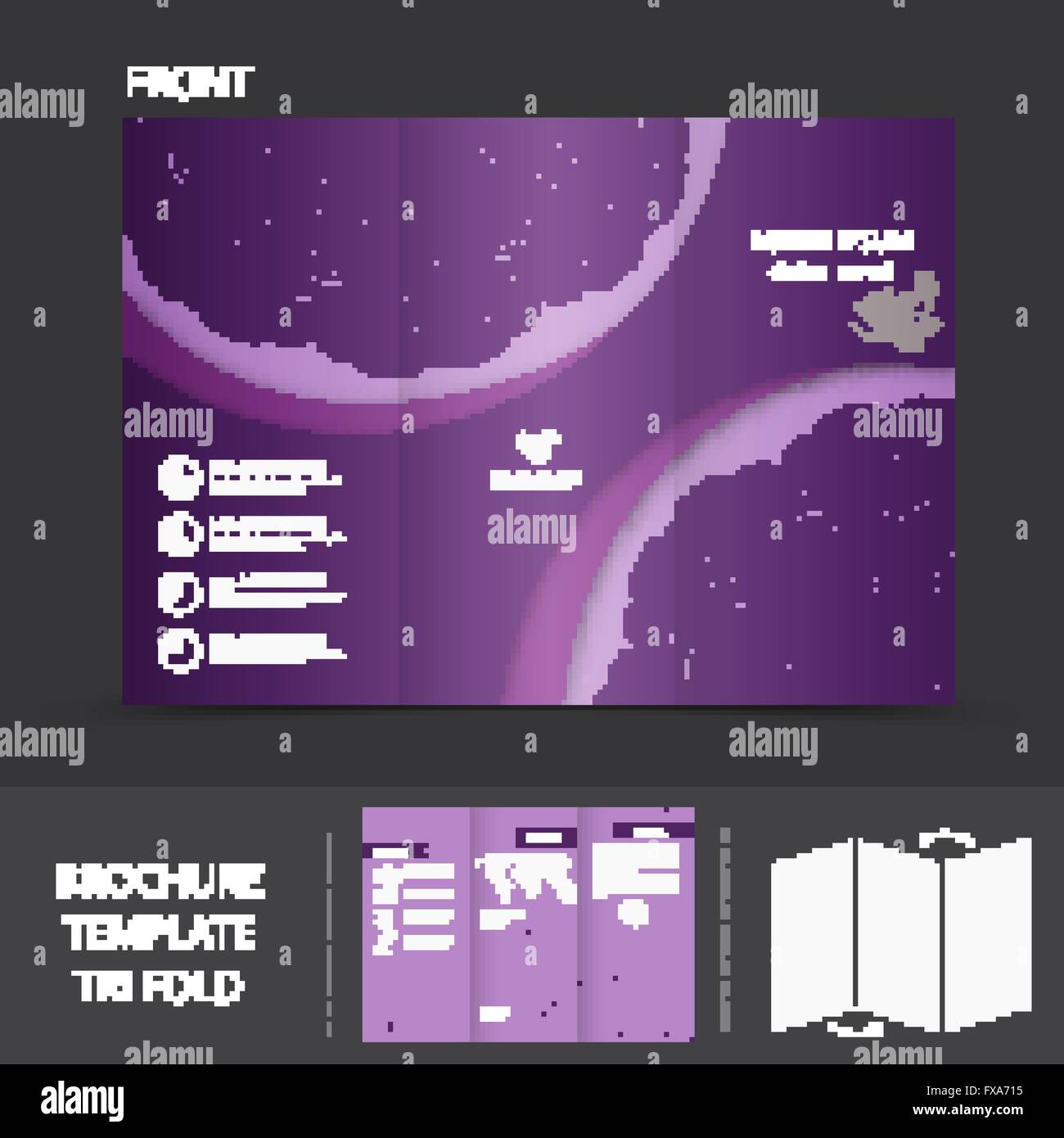 Purple brochure template Stock Vector Image & Art - Alamy
