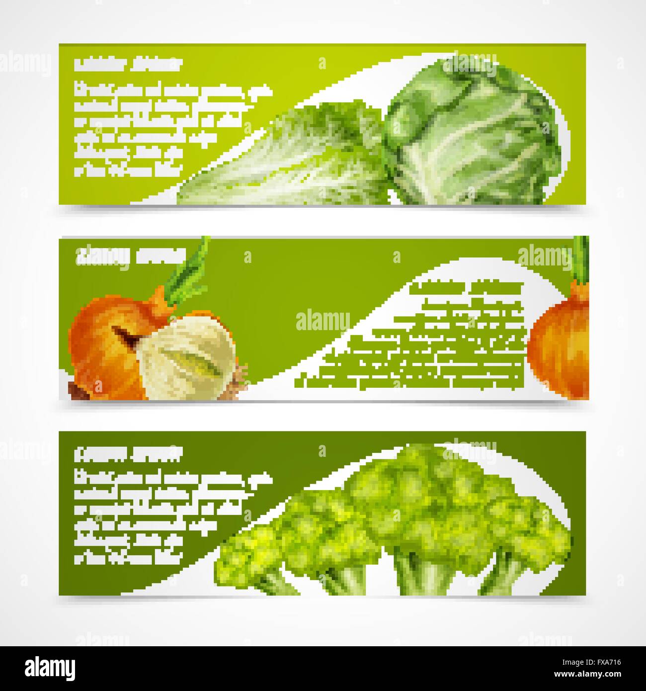 Vegetables banners horizontal Stock Vector Image & Art - Alamy