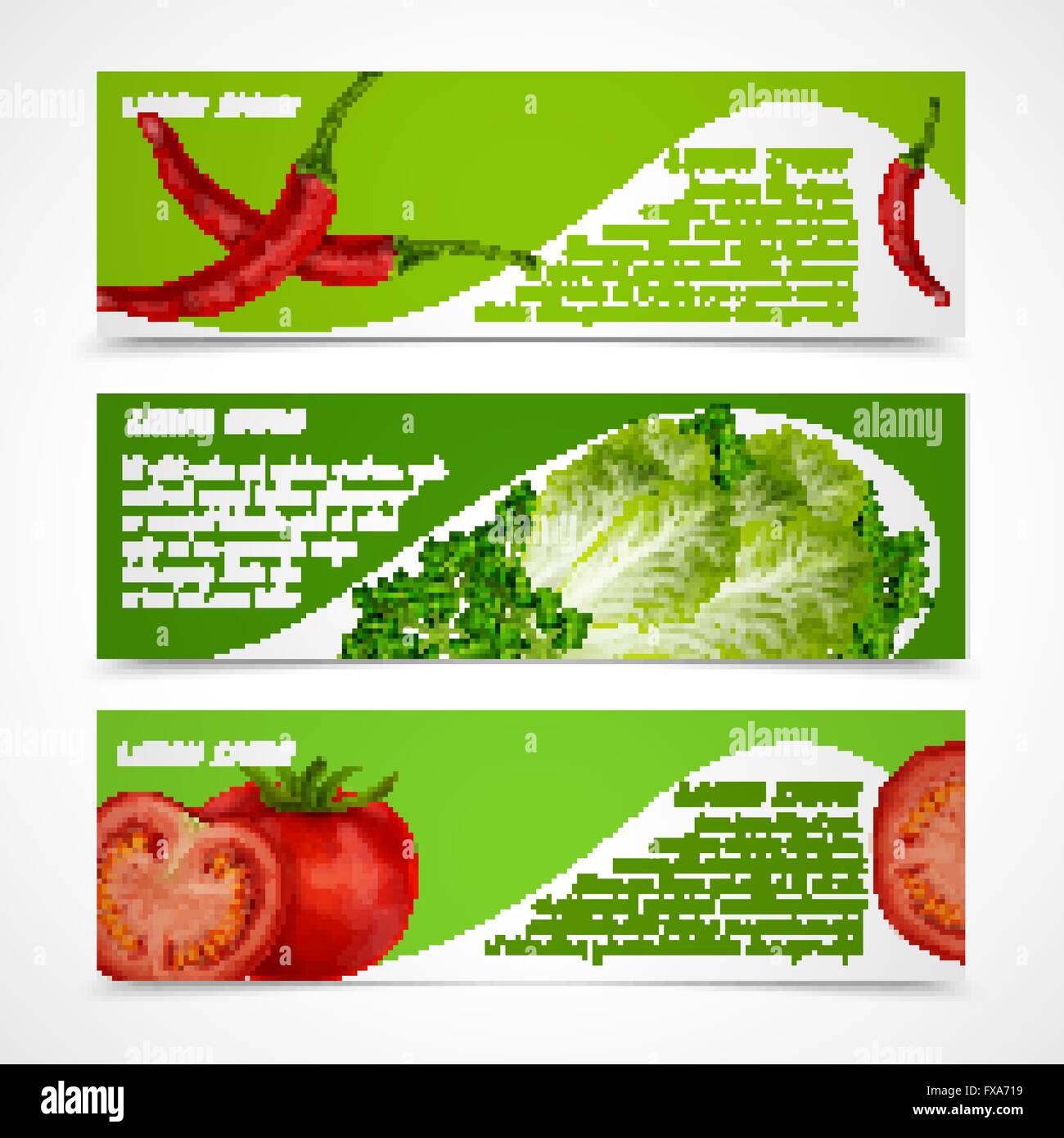Vegetables banners horizontal Stock Vector Image & Art - Alamy
