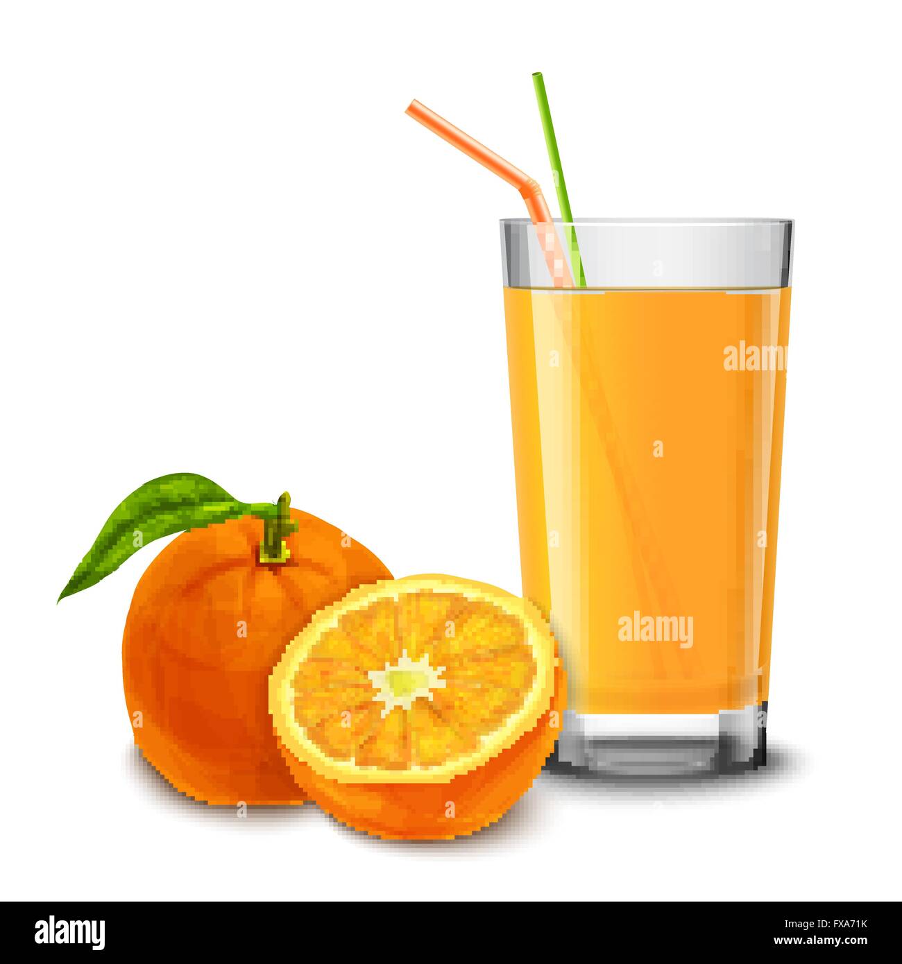 Cup cocktail drink orange Stock Vector Images - Alamy