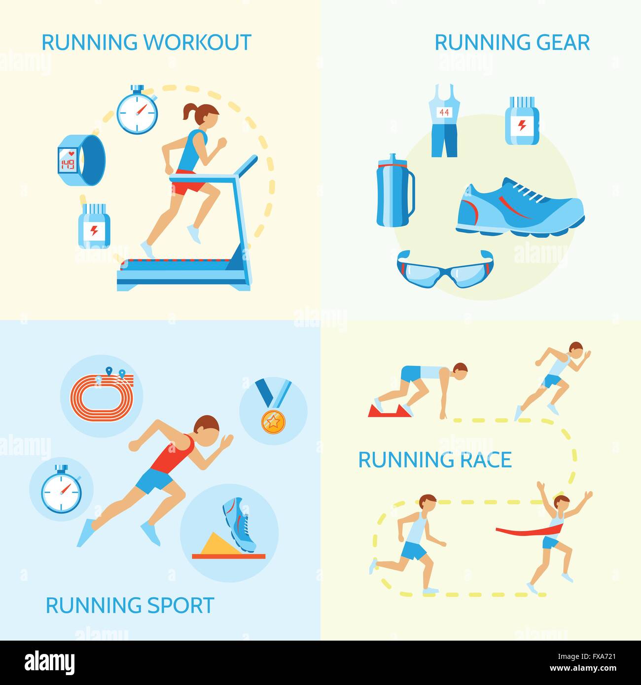 Running shoes track Stock Vector Images - Alamy