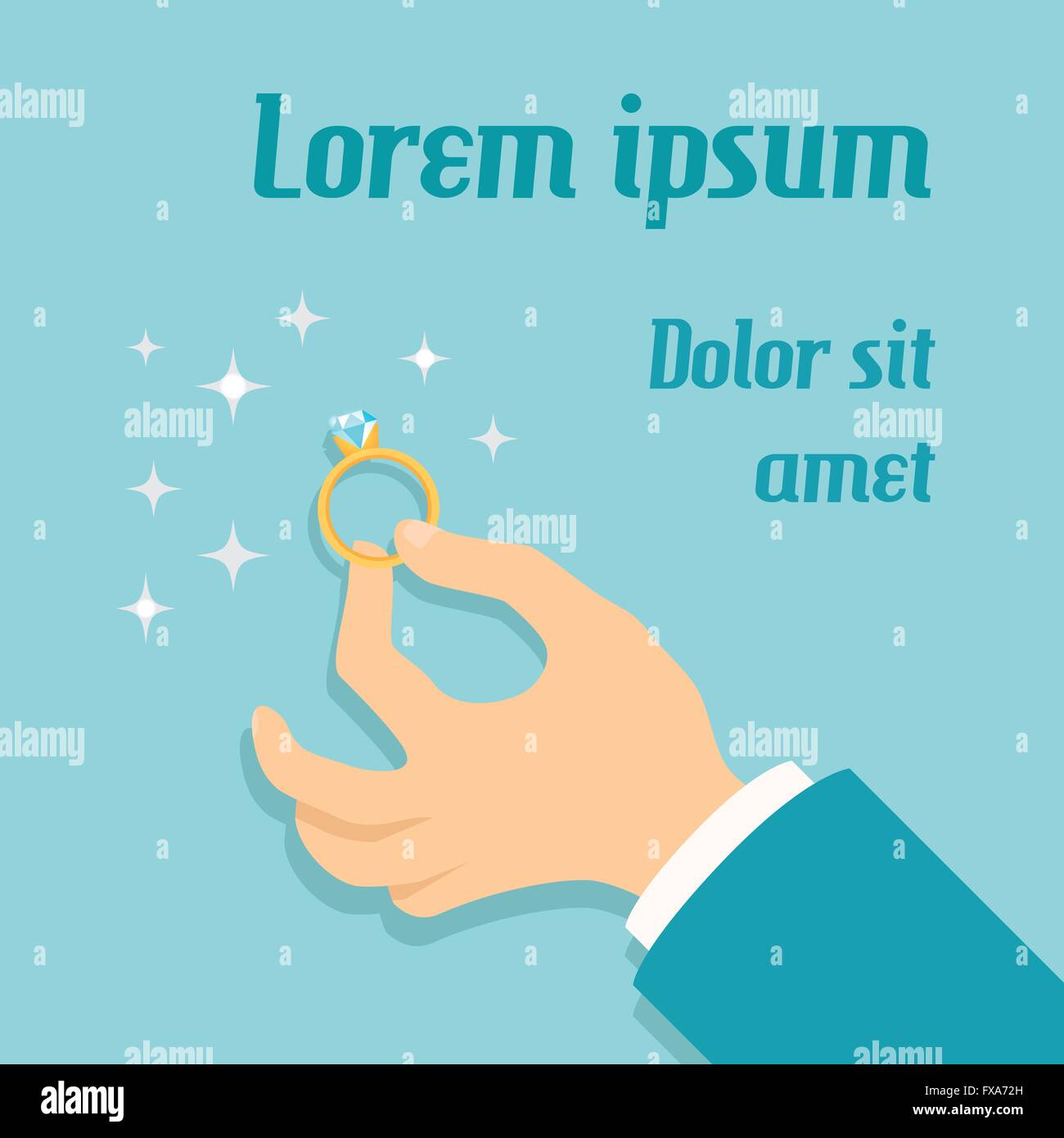 Hand man holding gold Stock Vector Images - Alamy