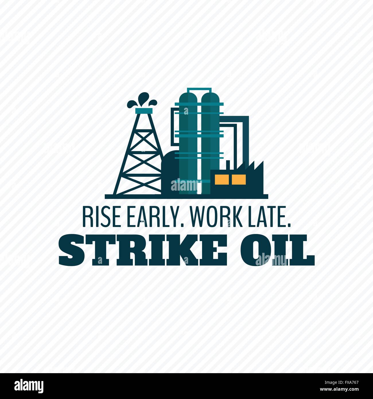 Oil industry poster Stock Vector Image & Art - Alamy