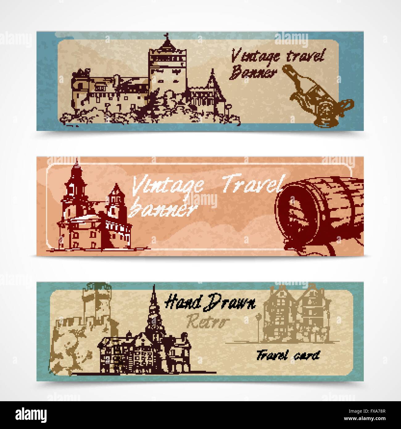 Old city banners Stock Vector Image & Art - Alamy
