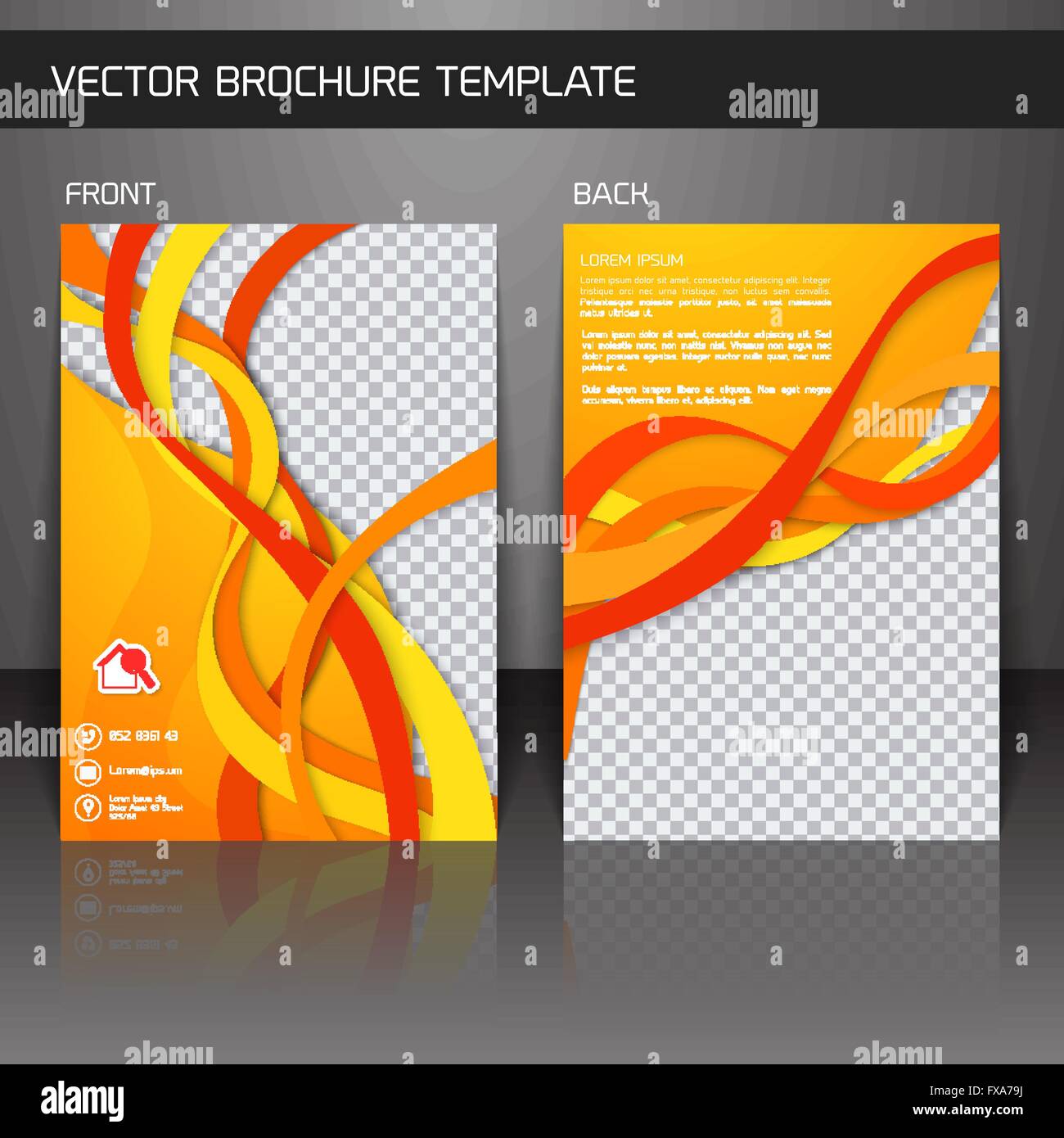 Flyer brochure template Stock Vector Image & Art - Alamy
