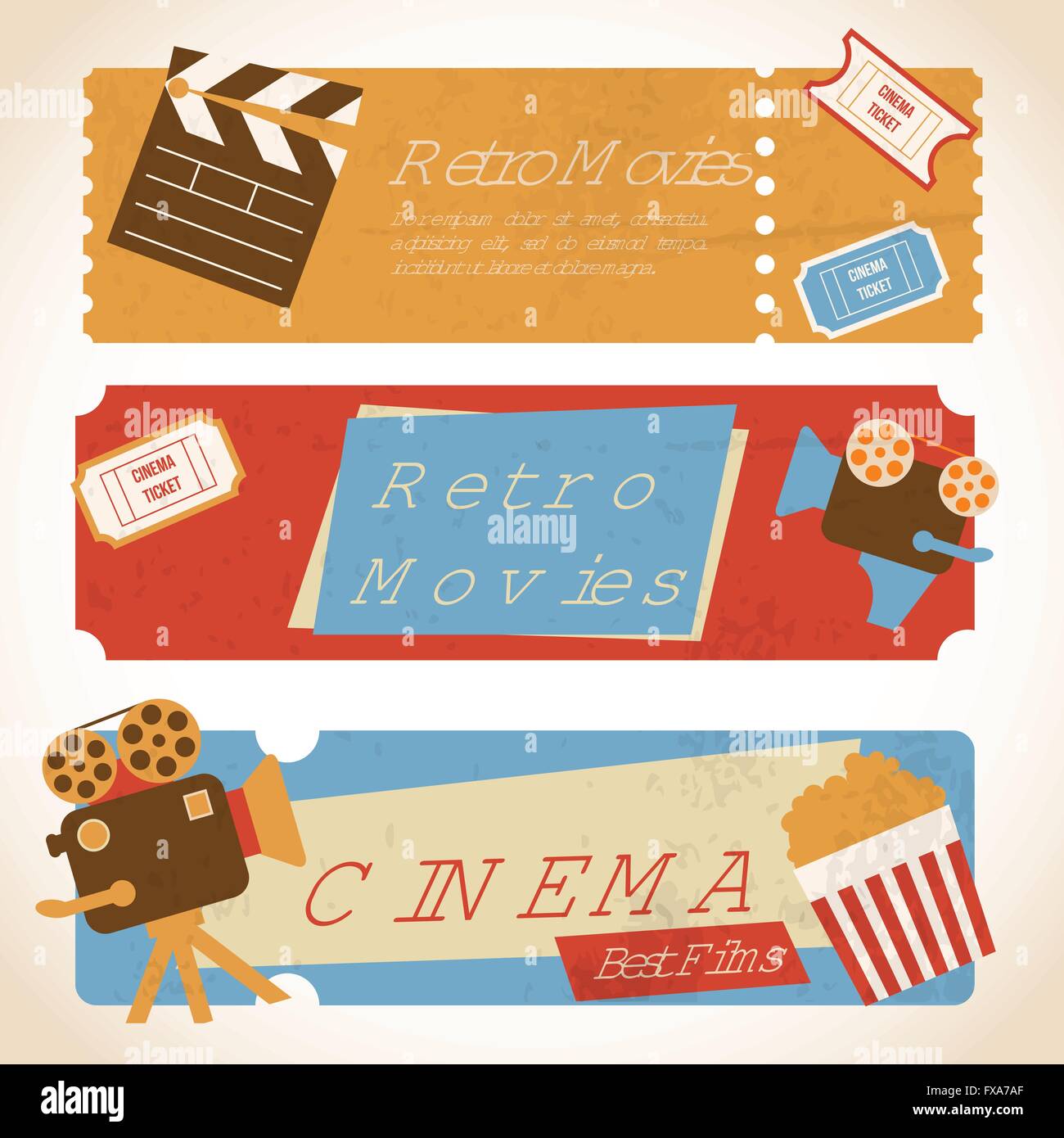Film theatre banners hi-res stock photography and images - Alamy