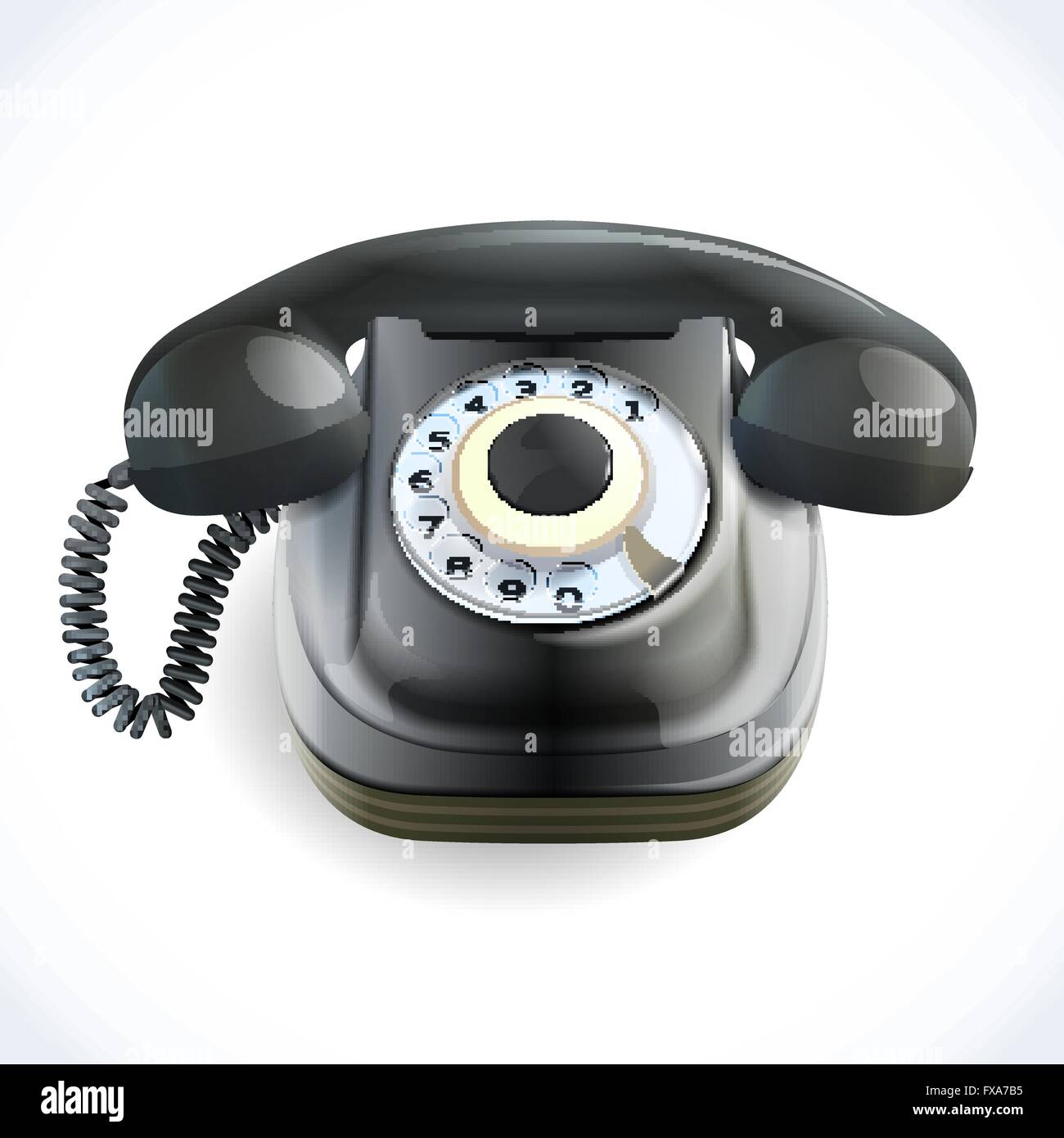Retro style telephone Stock Vector Image & Art - Alamy