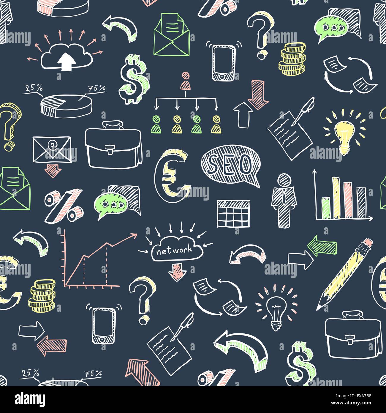 Diagram monitor pattern seamless Stock Vector Images - Alamy