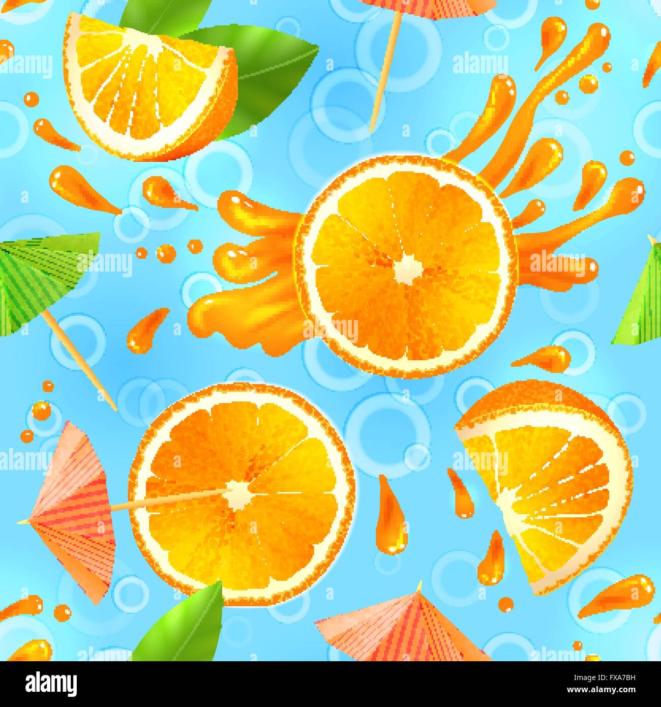 Juicy bright orange fruit Stock Vector Images - Alamy