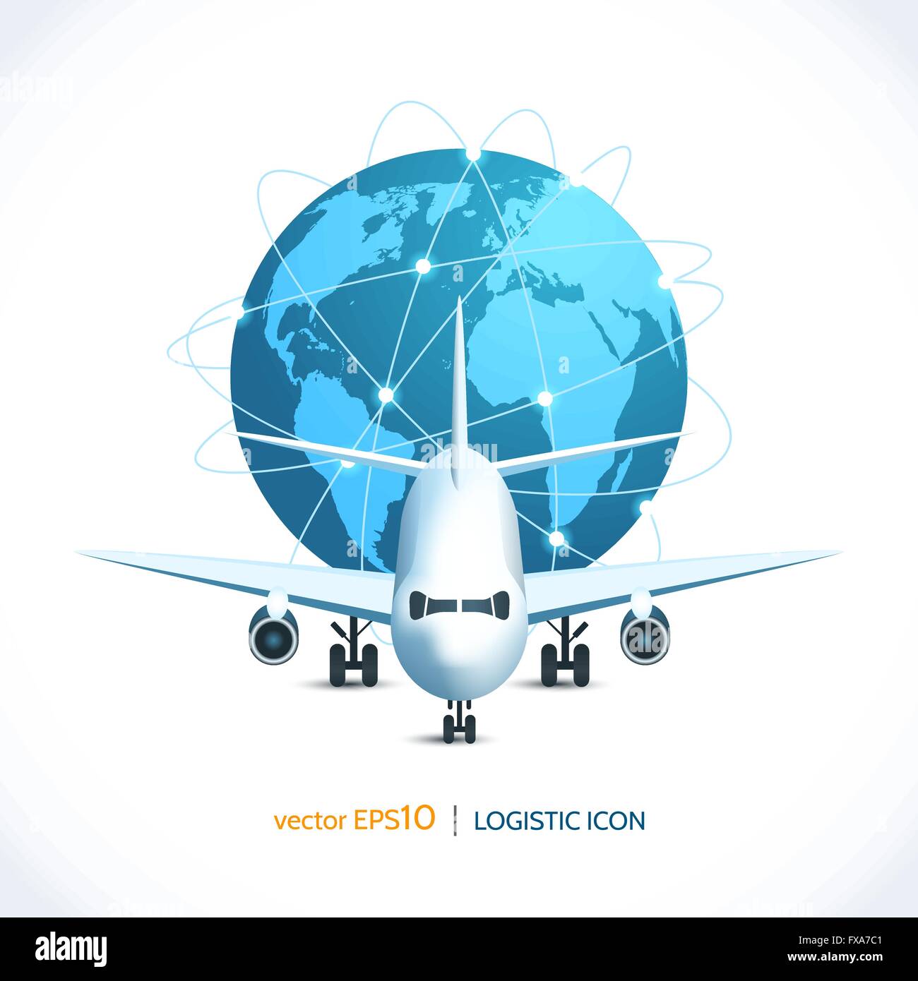 Logistic icon airplane Stock Vector Image & Art - Alamy