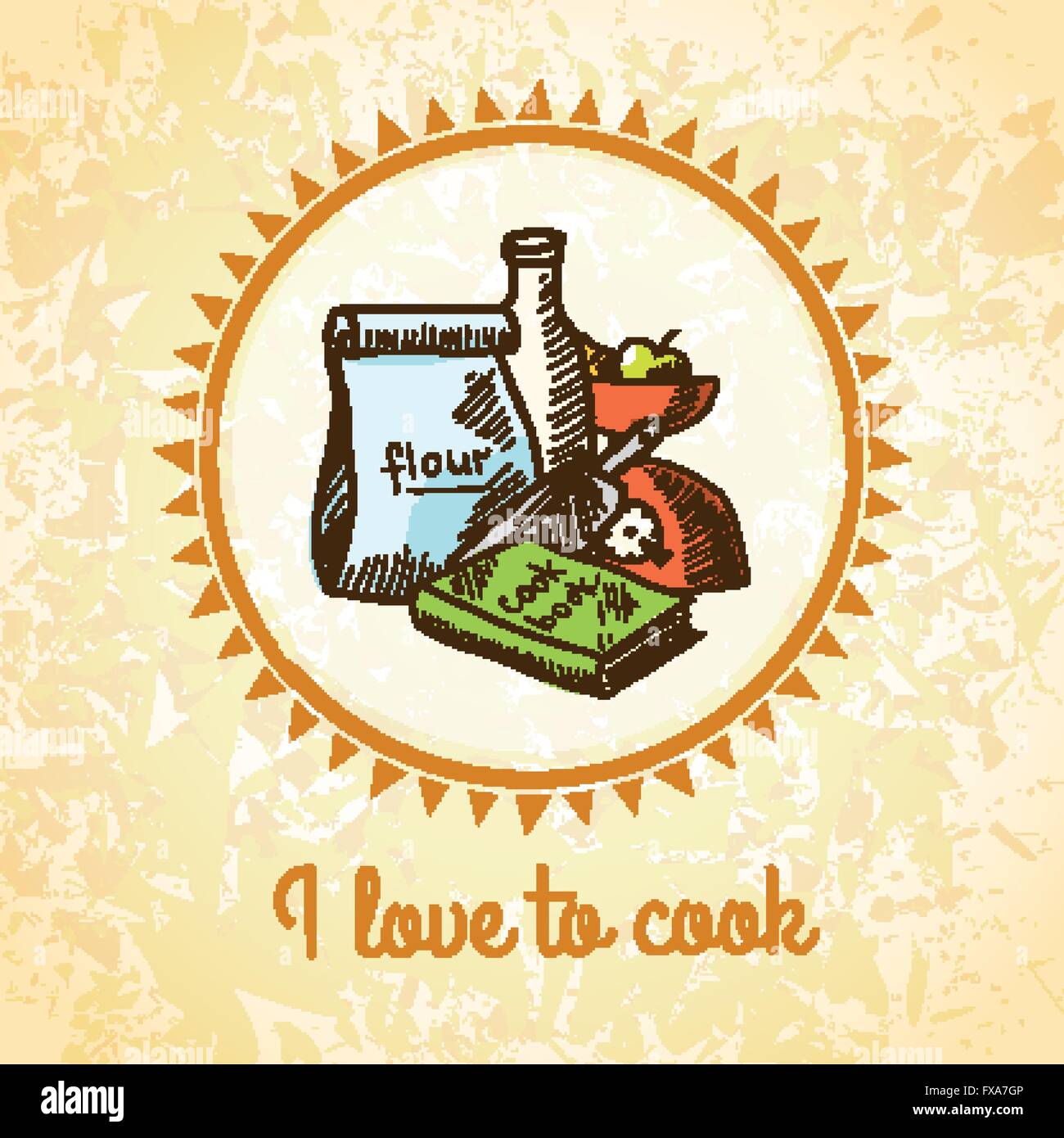 Cooking poster sketch Stock Vector Image & Art - Alamy