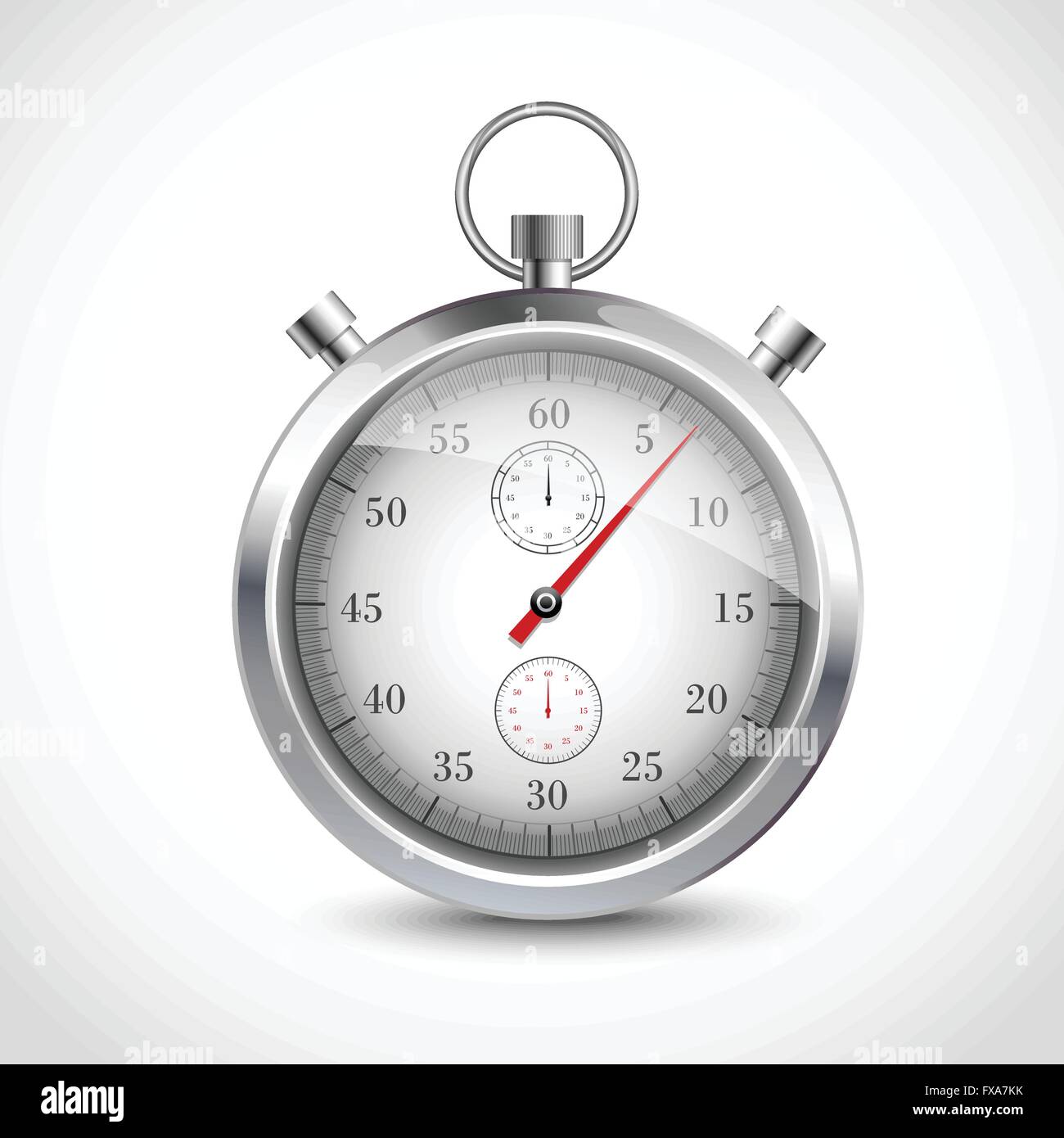 Realistic metallic stopwatch Stock Vector Image & Art - Alamy