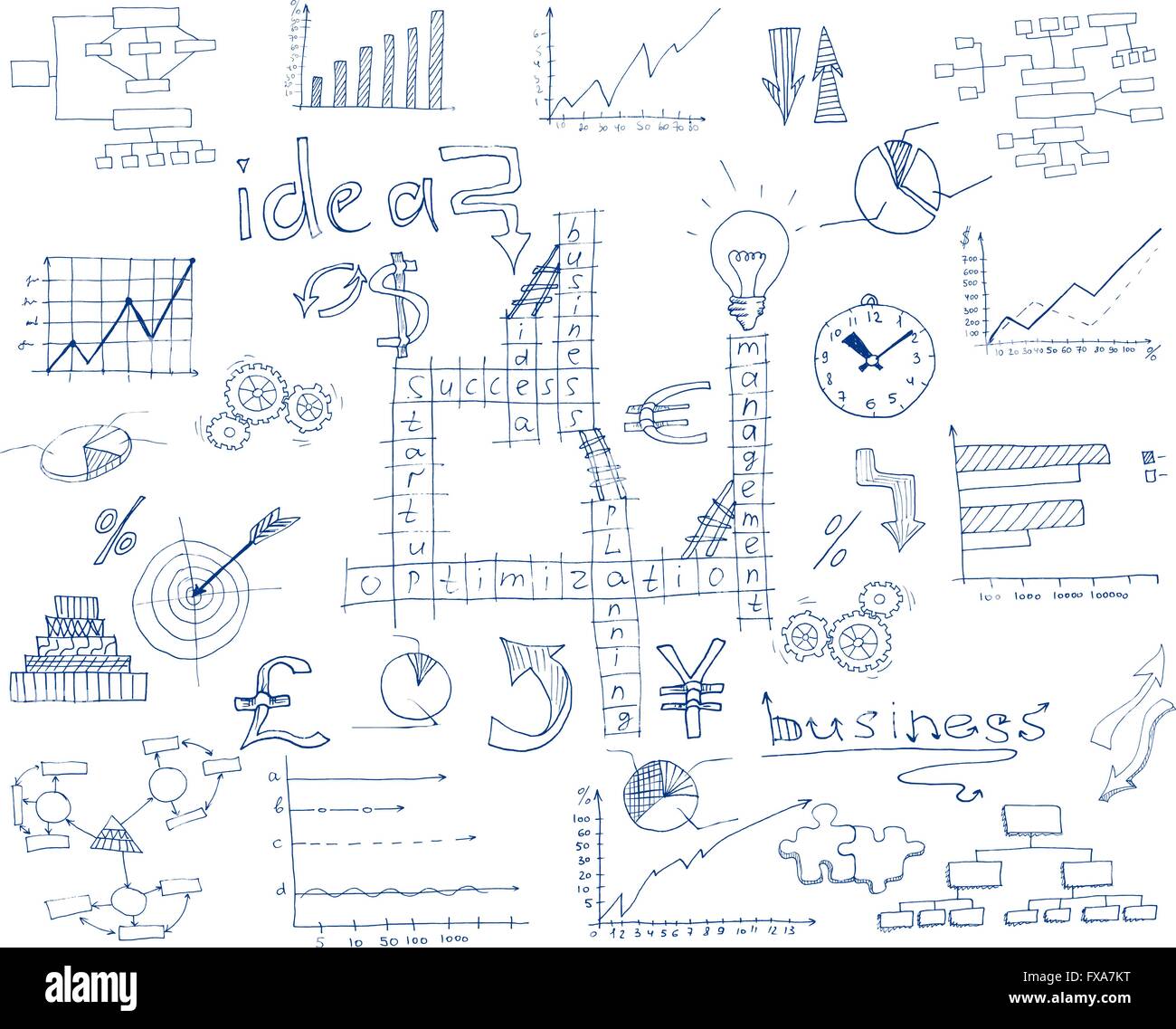 Business sketch infographic Stock Vector Image & Art - Alamy