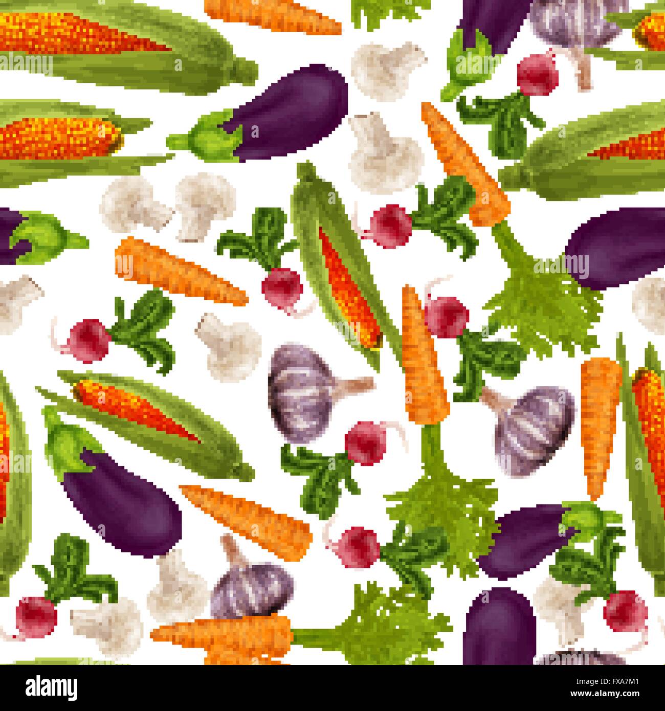 Vegetables realistic seamless pattern Stock Vector Image & Art - Alamy