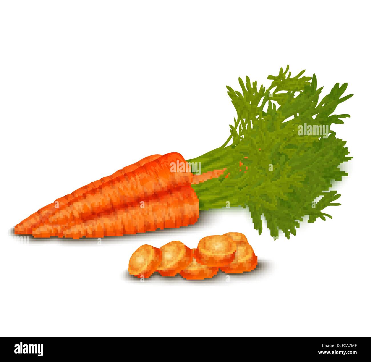 Bunch fresh garden vegetables Stock Vector Images - Alamy