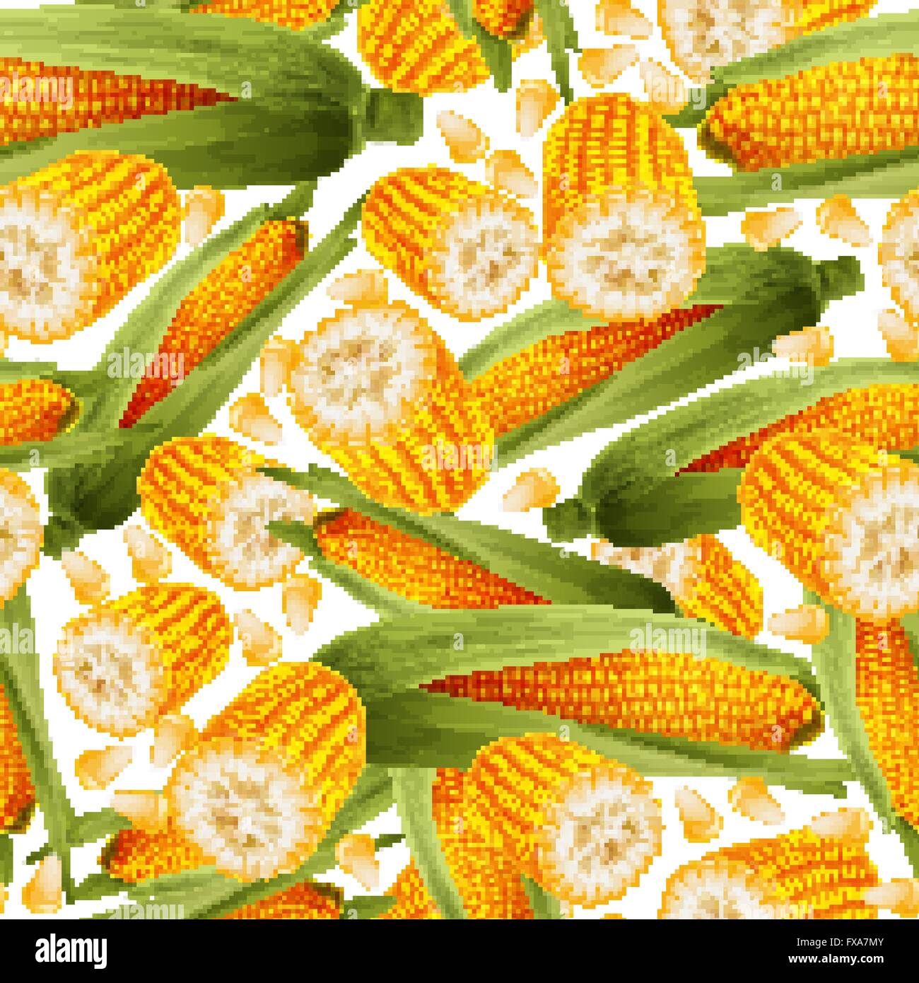 Corn seamless pattern Stock Vector Image & Art - Alamy