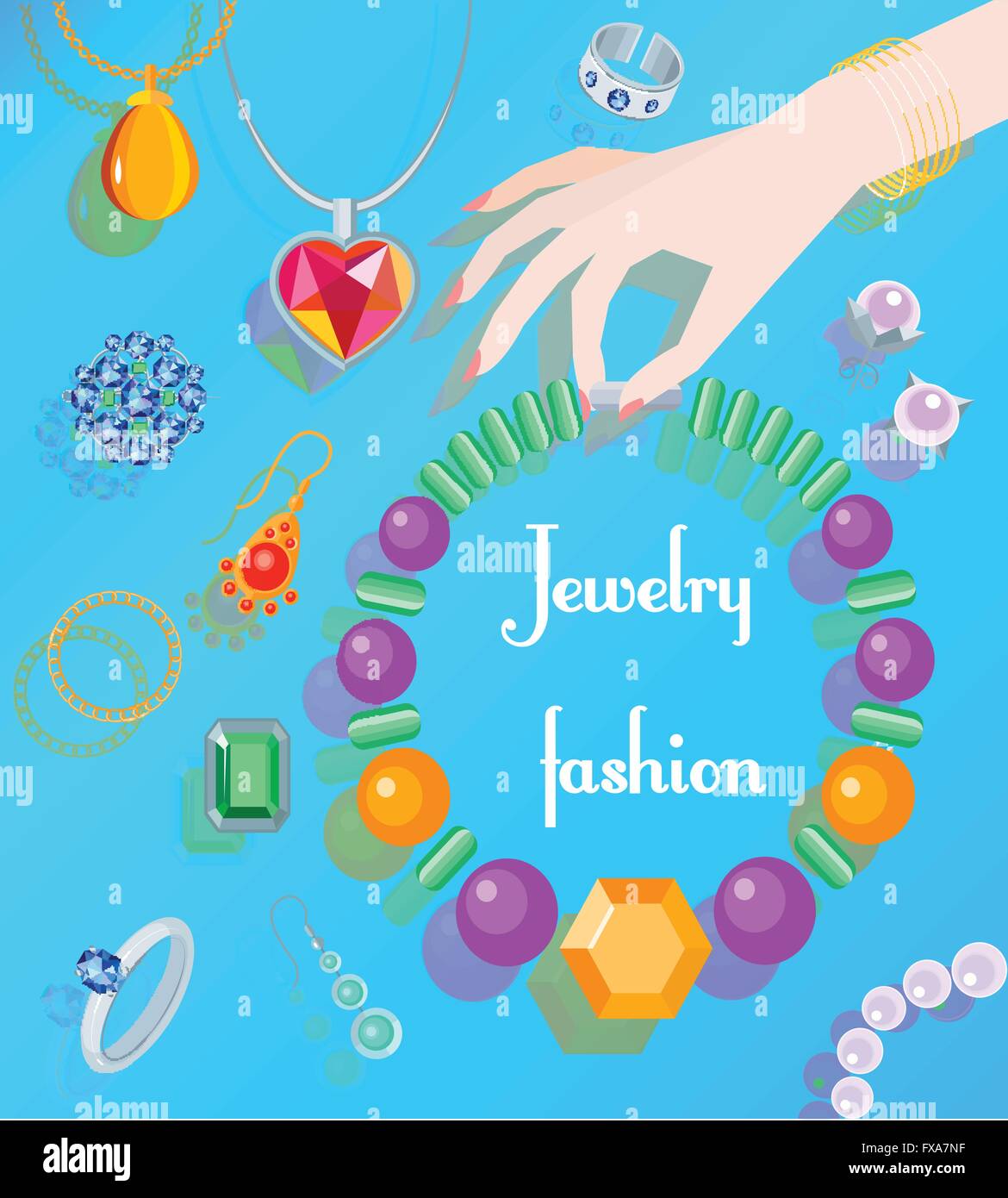 Jewelry fashion poster Stock Vector Image & Art - Alamy