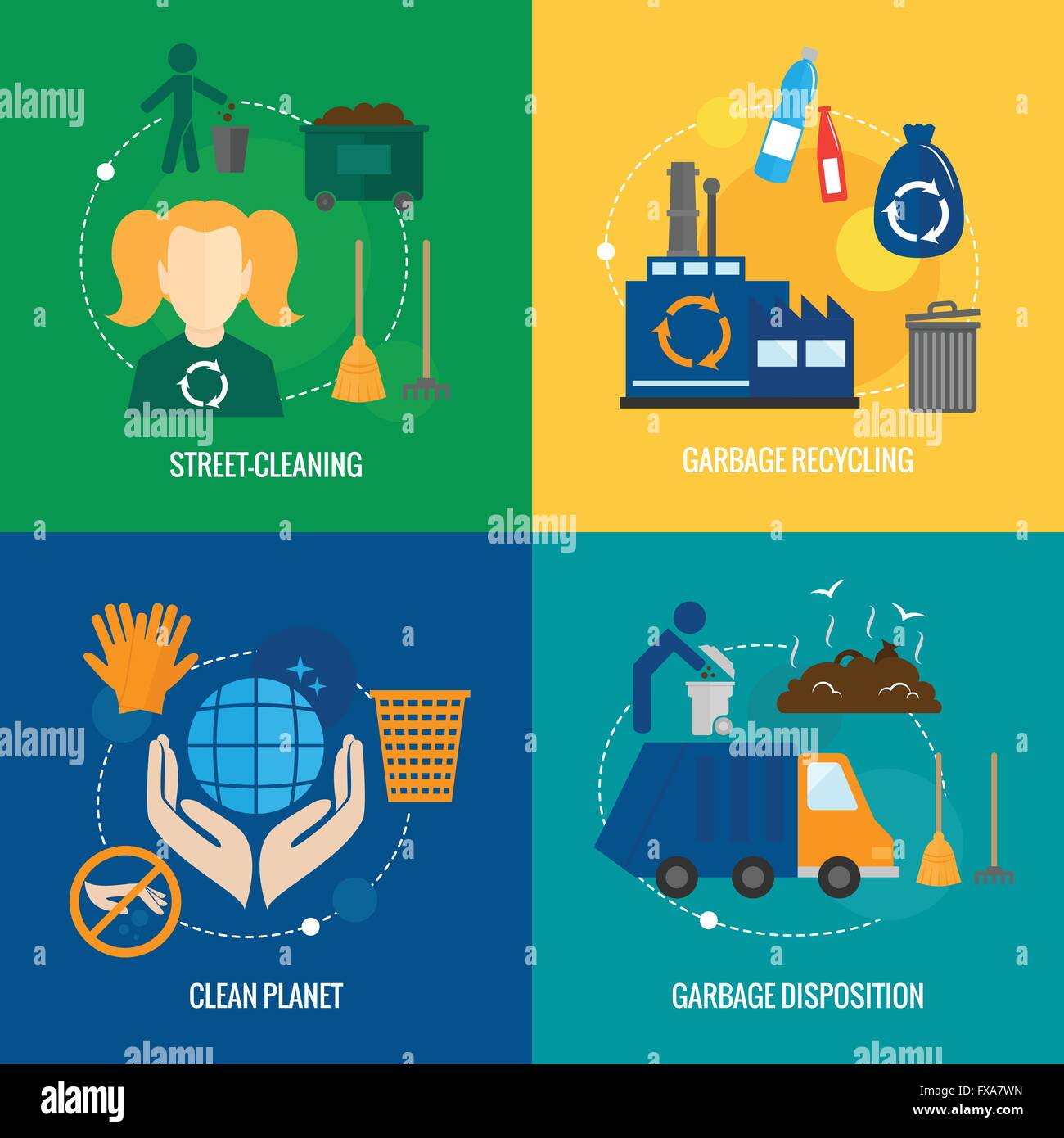 Disposition of garbage Stock Vector Images - Alamy