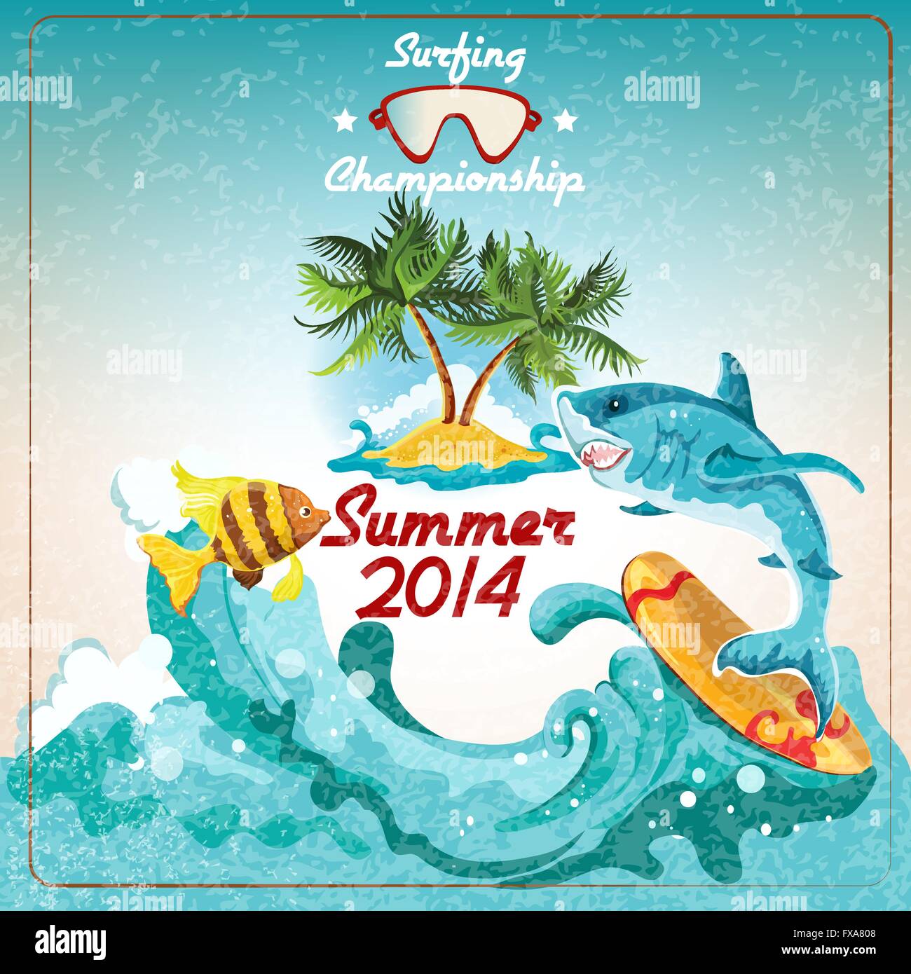 Surfing championship poster Stock Vector Image & Art - Alamy