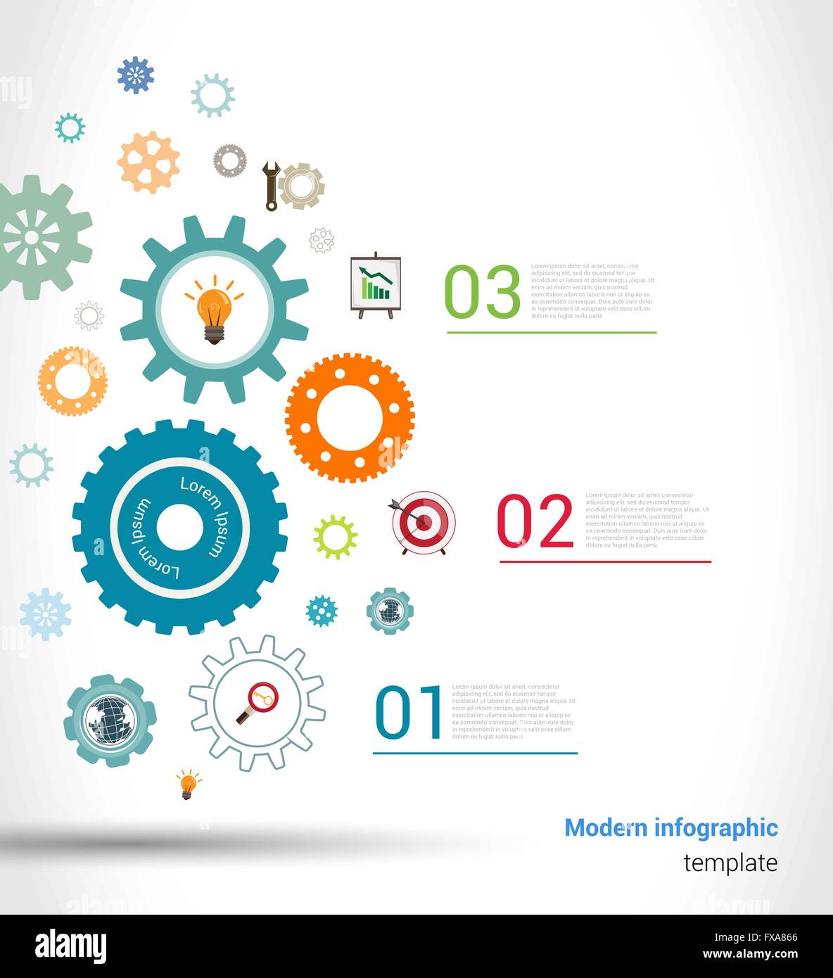 Gears infographics template Stock Vector Image & Art - Alamy