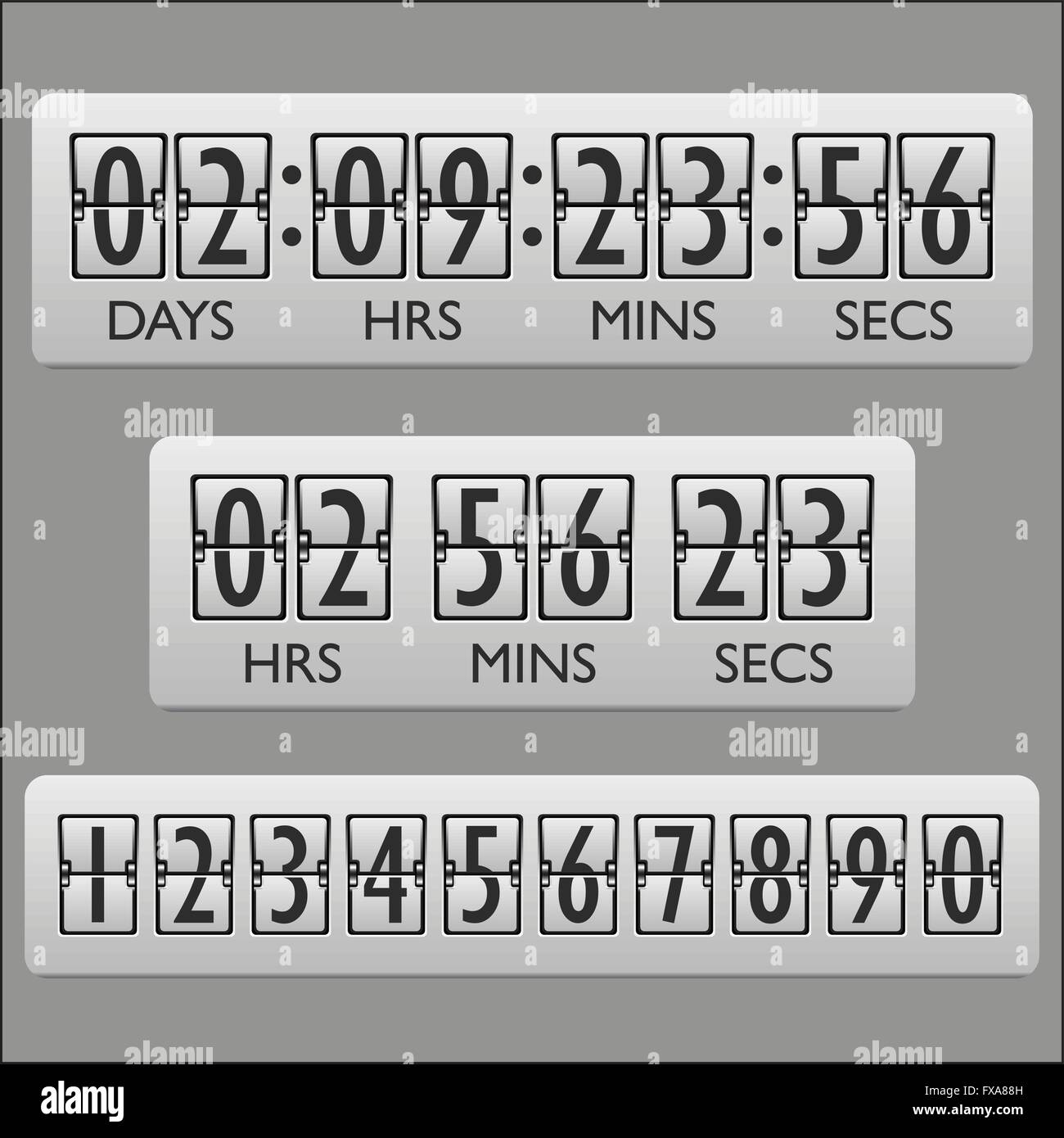 Running down the clock Stock Vector Images - Alamy