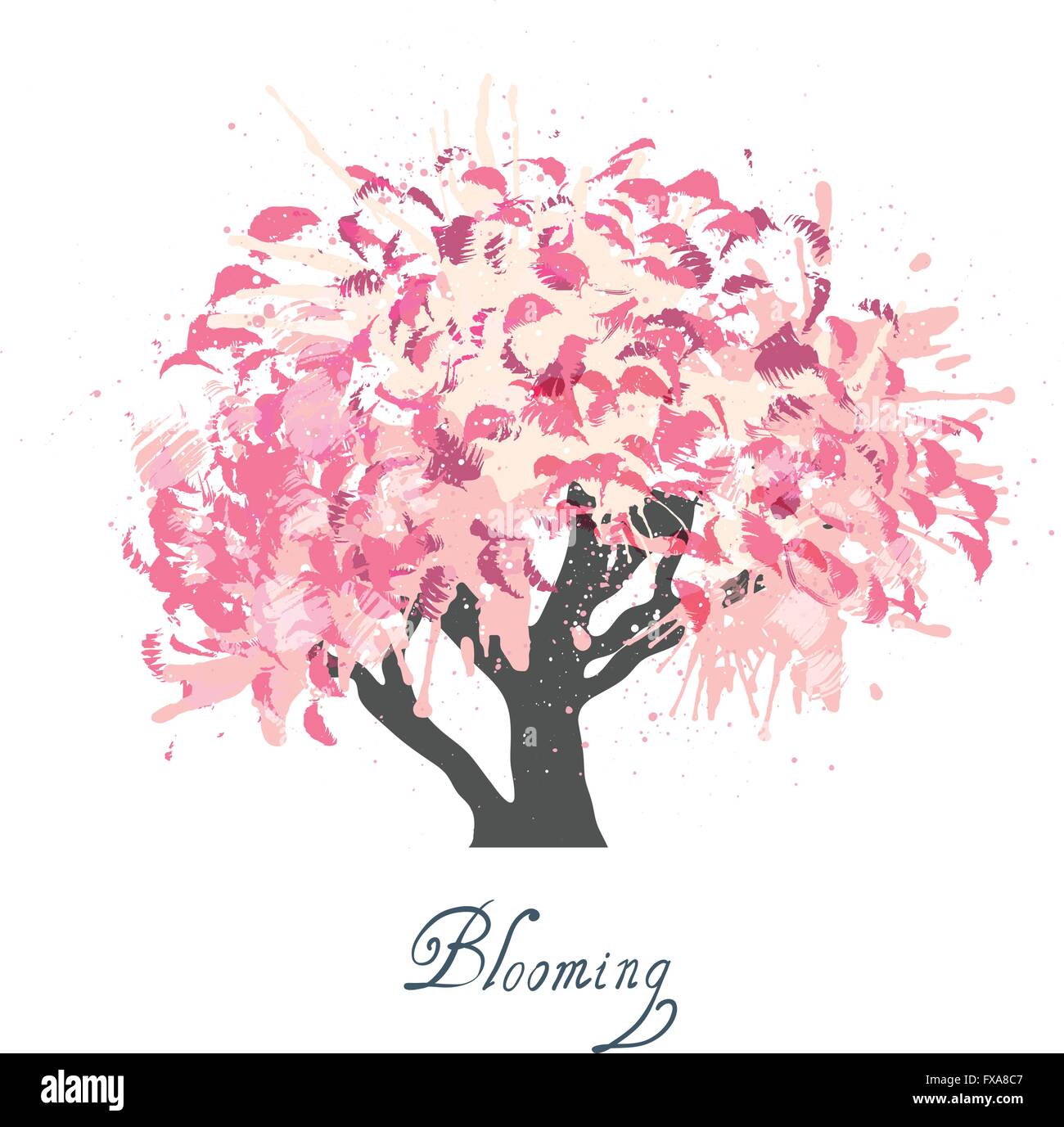 Apple painting print Stock Vector Images - Alamy