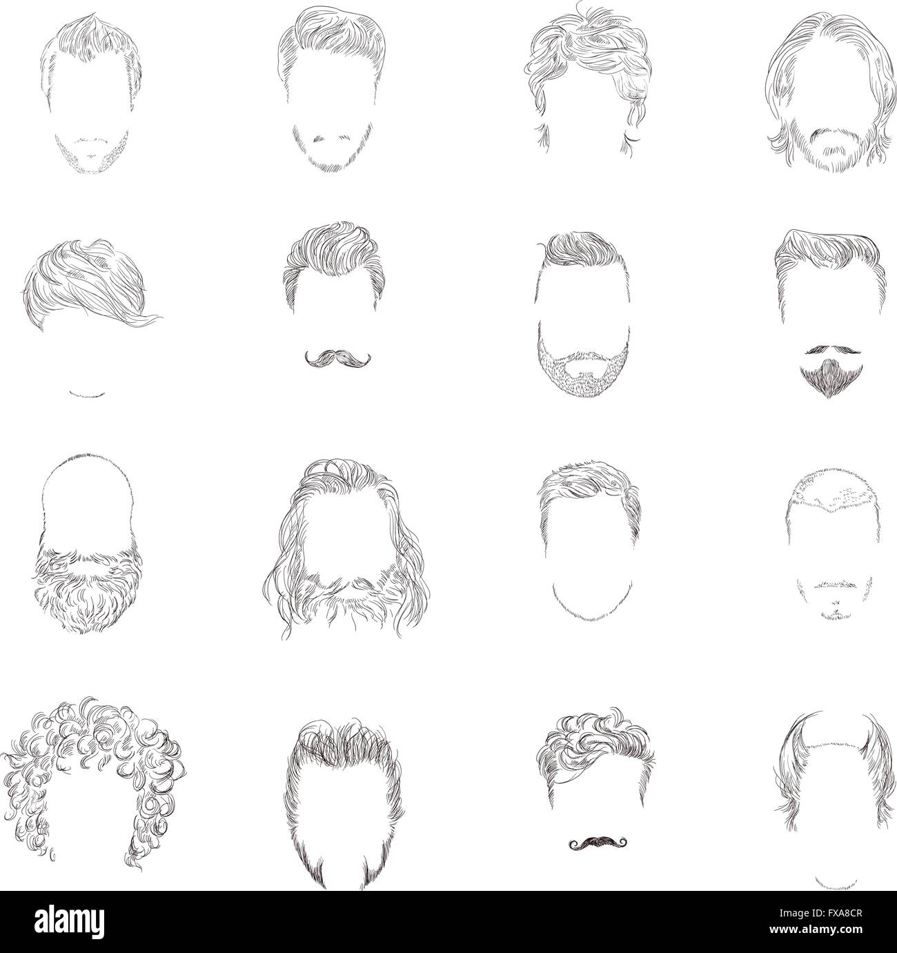 Man hair style set Stock Vector Image & Art - Alamy