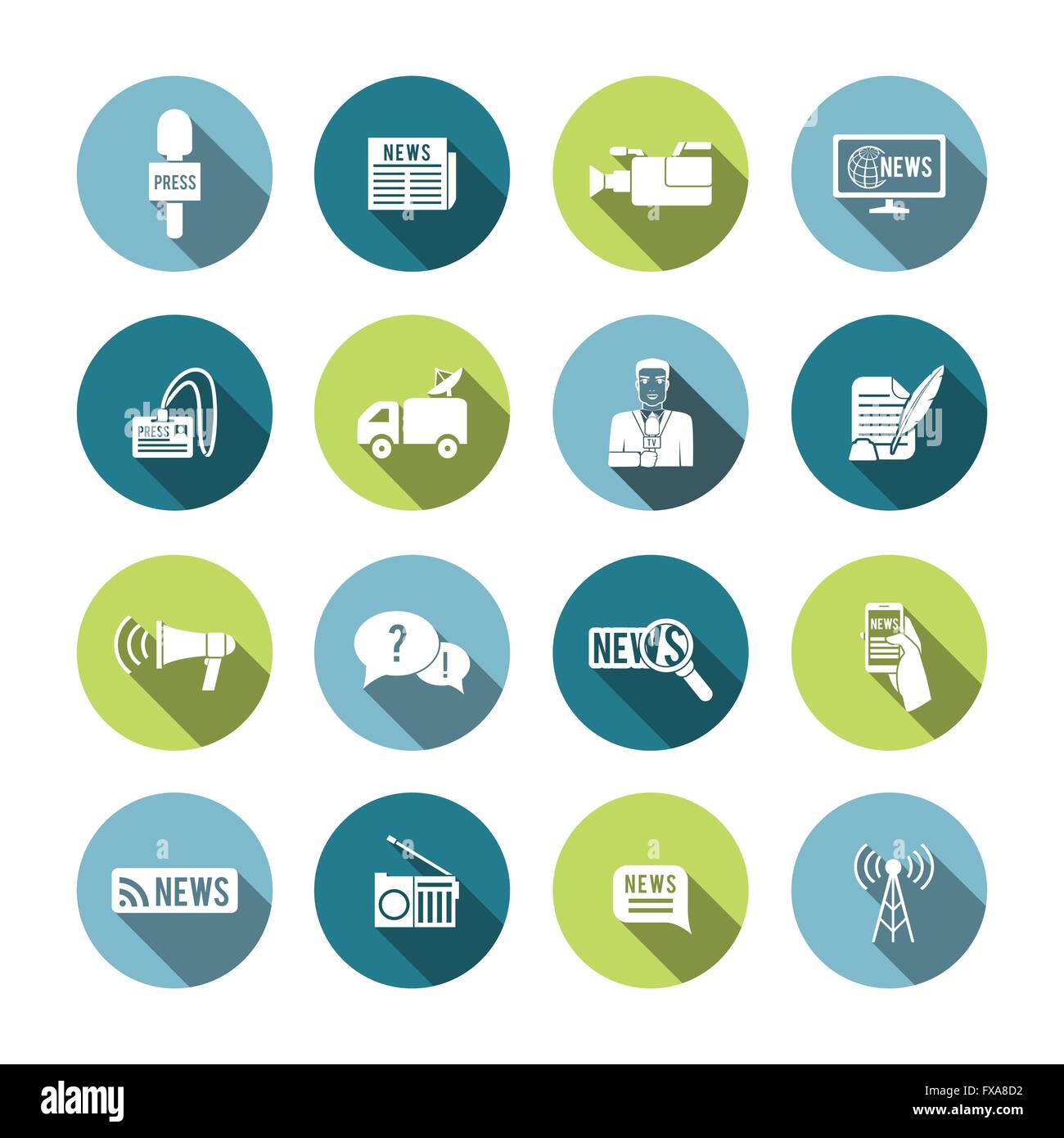 Set of Journalism Icons Stock Vector Image & Art - Alamy