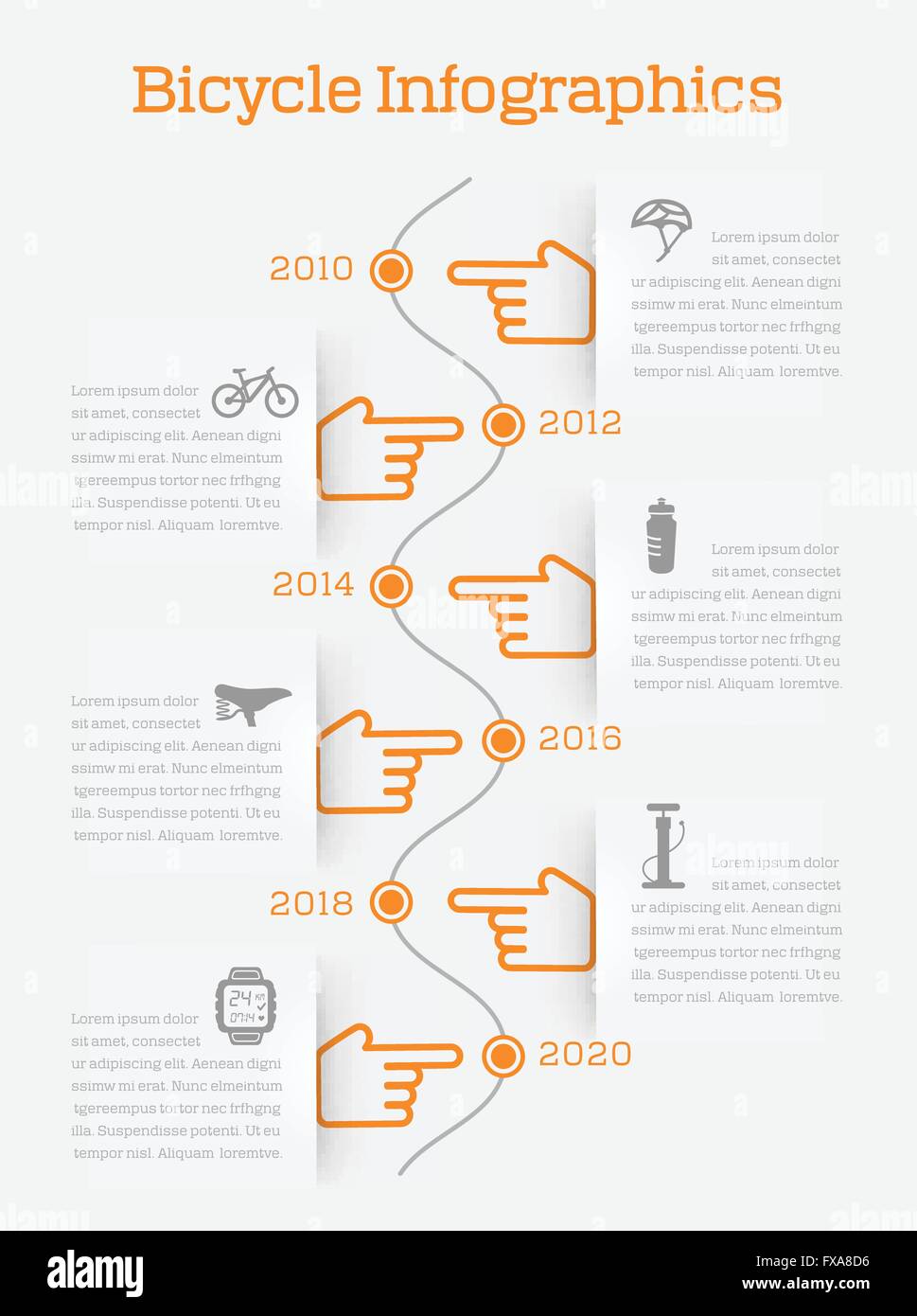 Timeline infographic bike Stock Vector Image & Art - Alamy