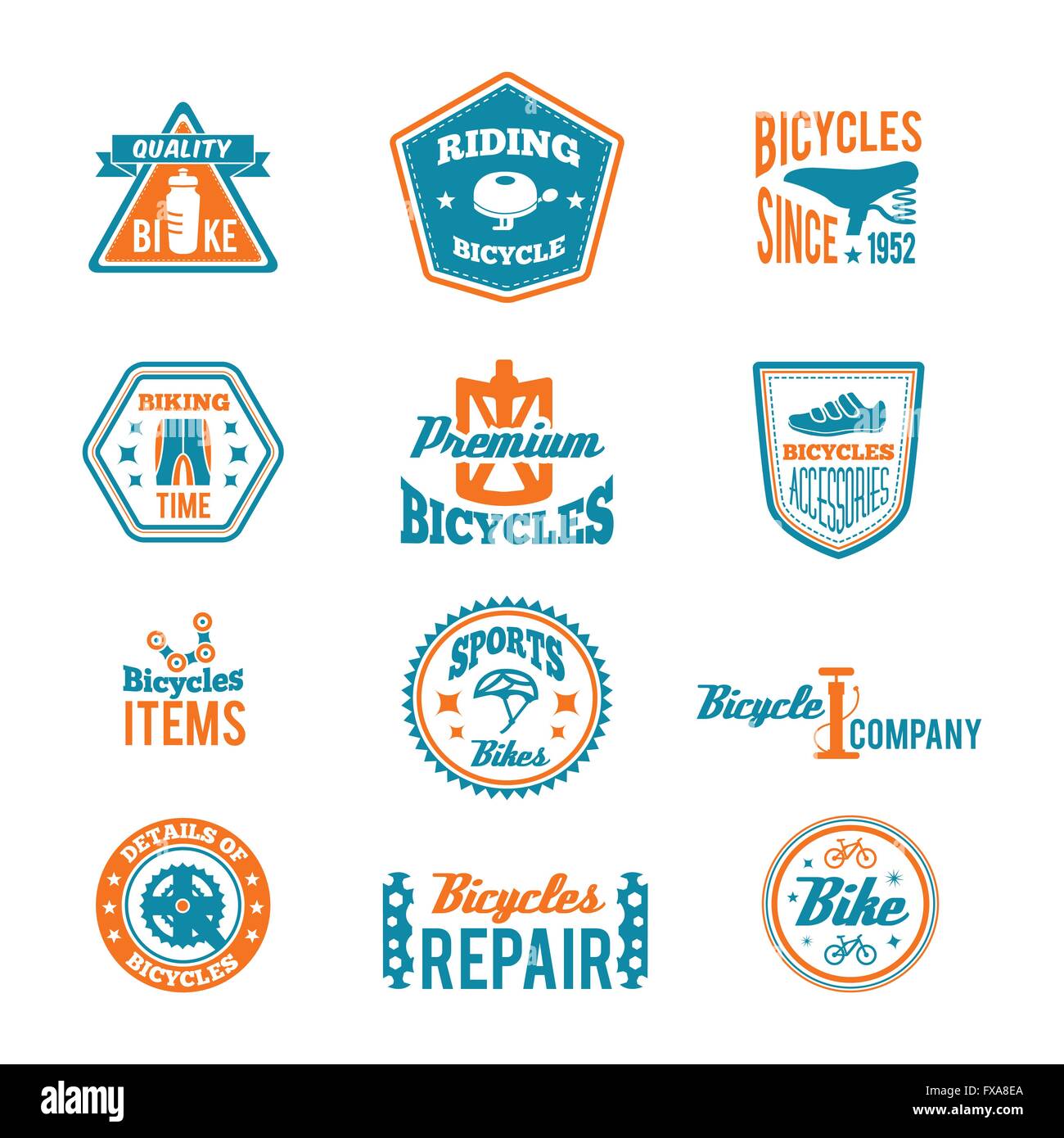 Cycling bike parts Stock Vector Images - Alamy