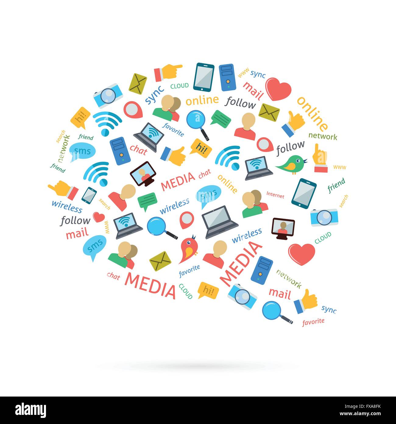 Text talk on phone Stock Vector Images - Alamy