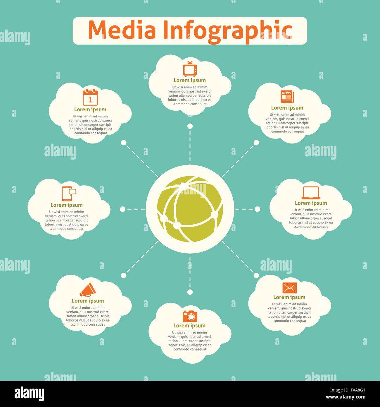 Media global infographics Stock Vector Image & Art - Alamy