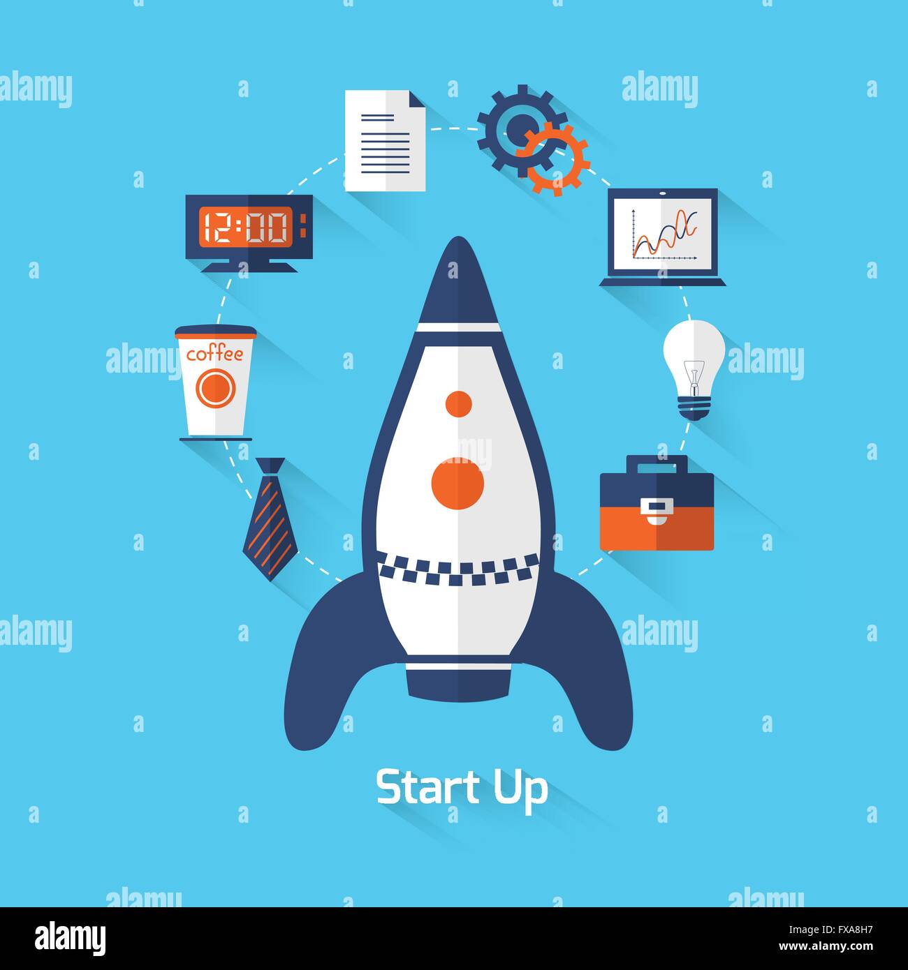 Start up illustration Stock Vector Image & Art - Alamy