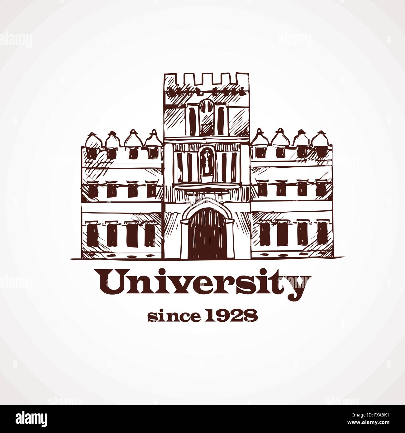 University sketch building Stock Vector Image & Art - Alamy