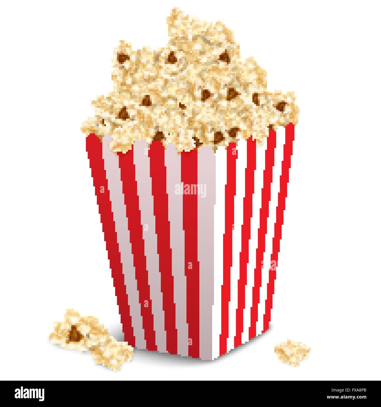 Cardboard cup popcorn icon Cut Out Stock Images & Pictures - Alamy