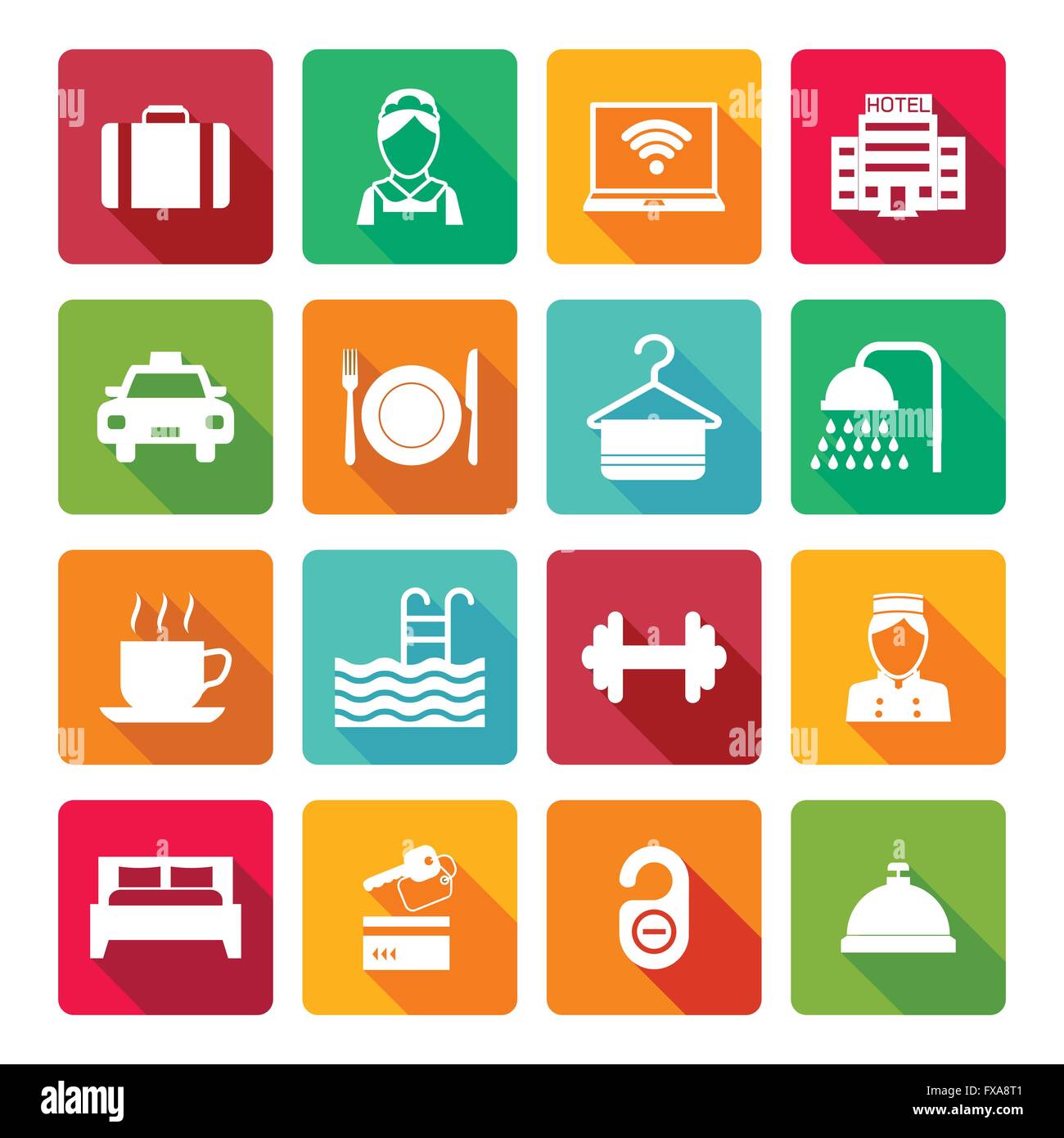 Hotel bell boy Stock Vector Images - Alamy