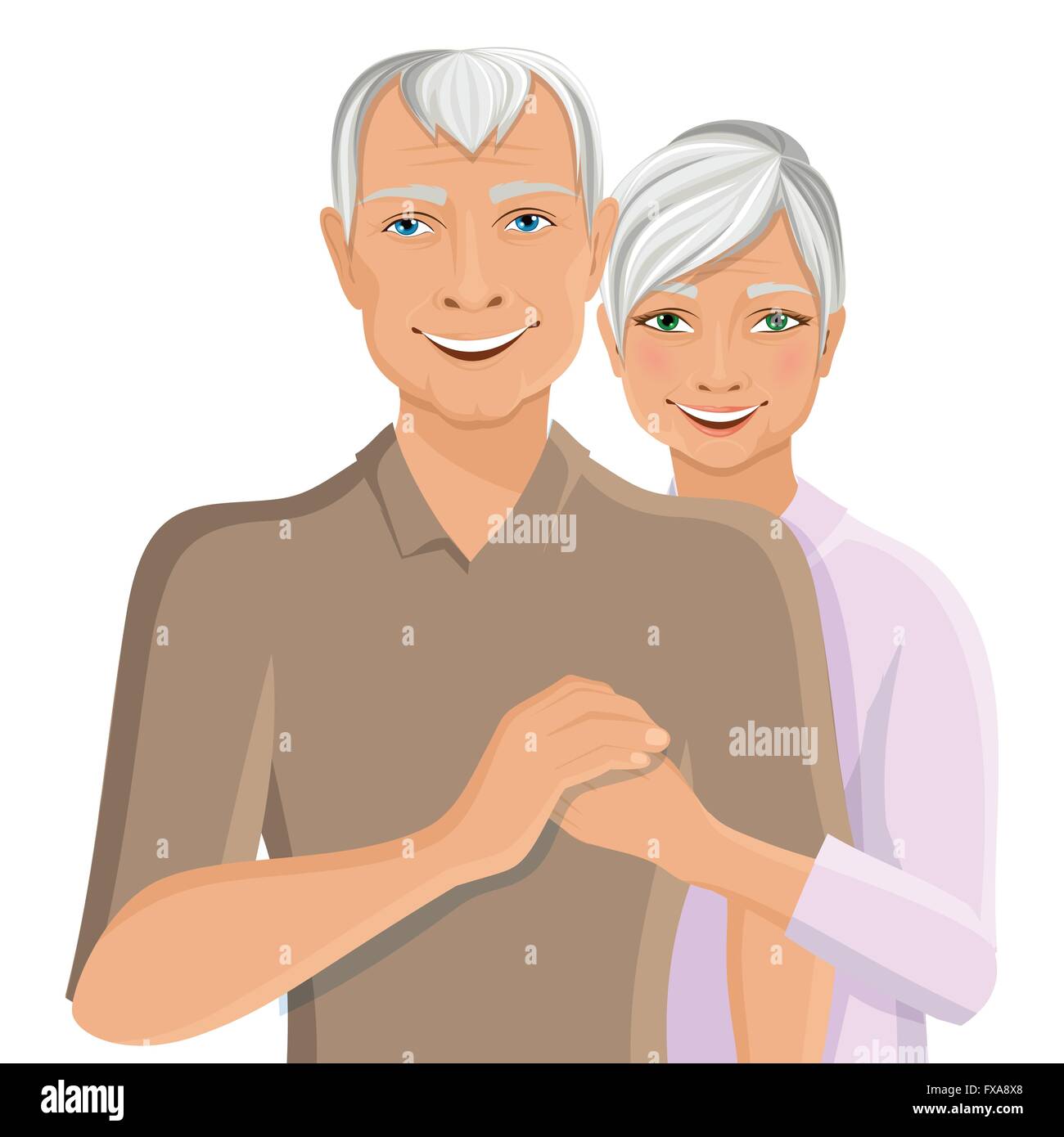 Senior single mature Stock Vector Images - Alamy