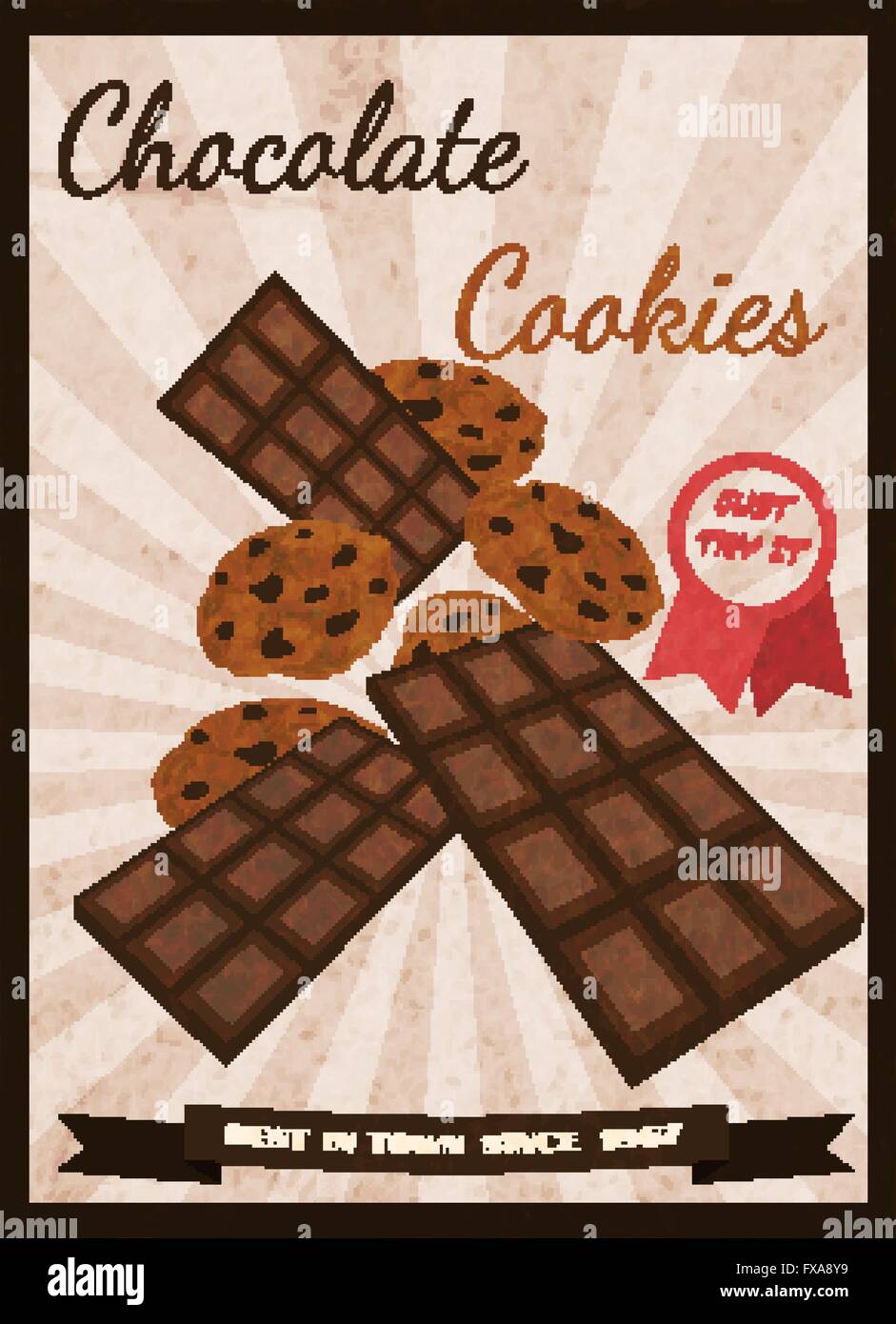 Sweets retro poster hi-res stock photography and images - Alamy