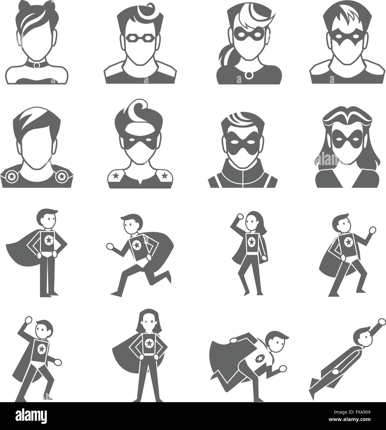 Super hero icon Stock Vector Image & Art - Alamy