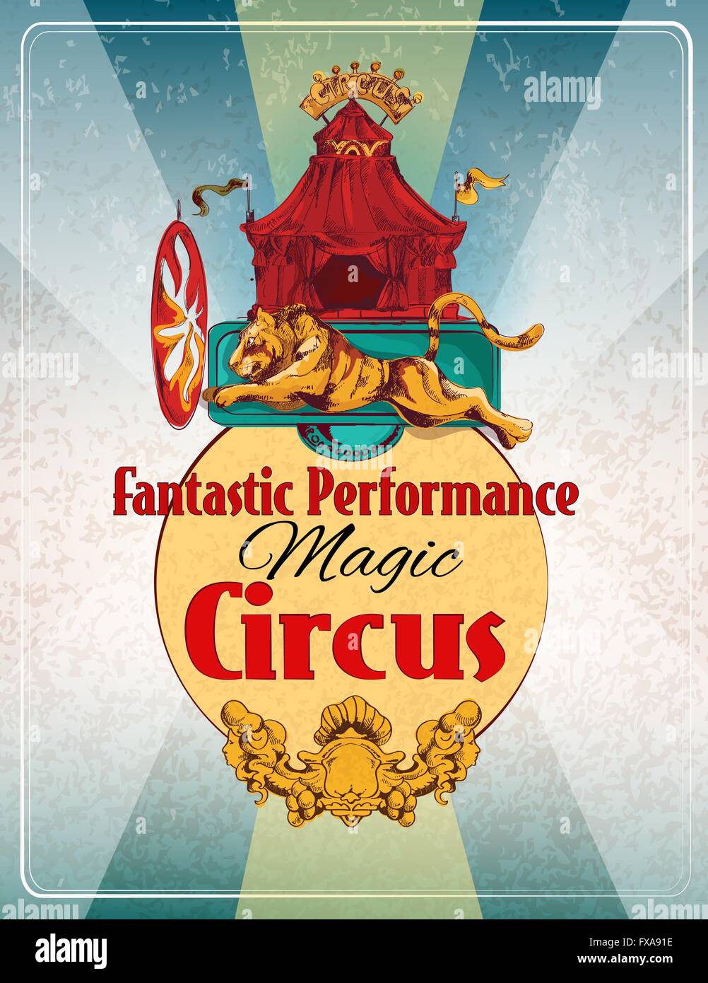 Circus ring performance Stock Vector Images - Alamy