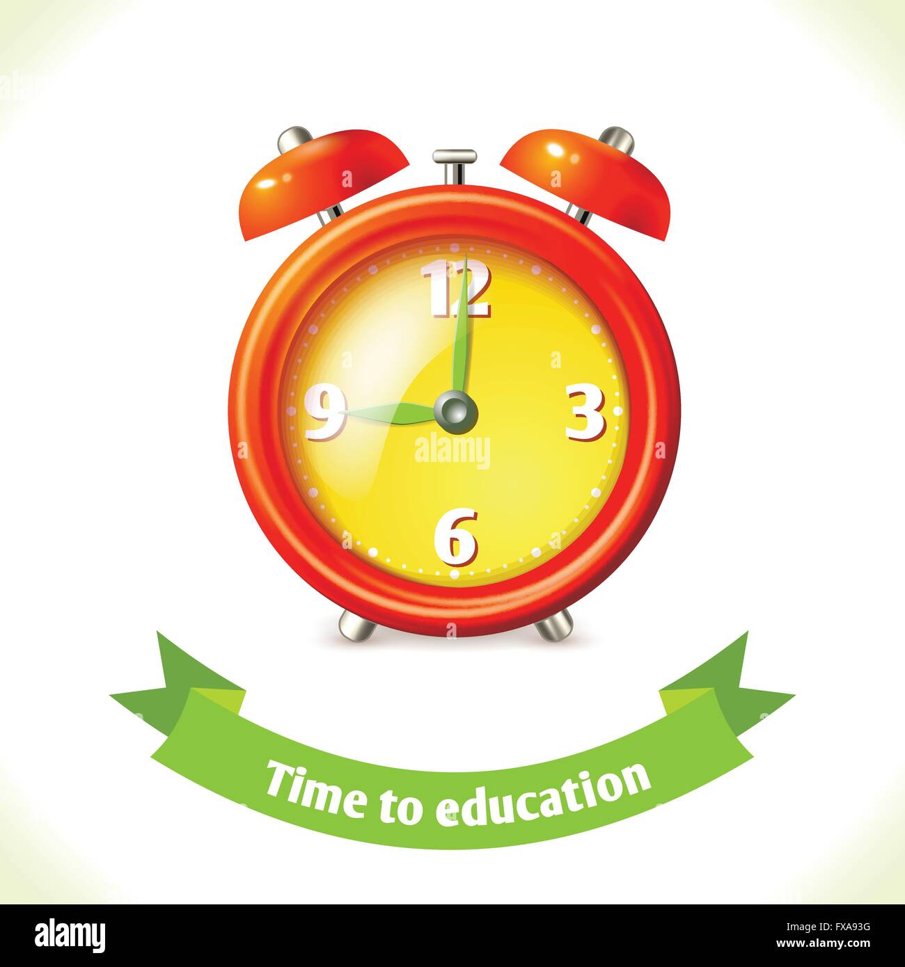 Education icon alarm clock Stock Vector Image & Art - Alamy