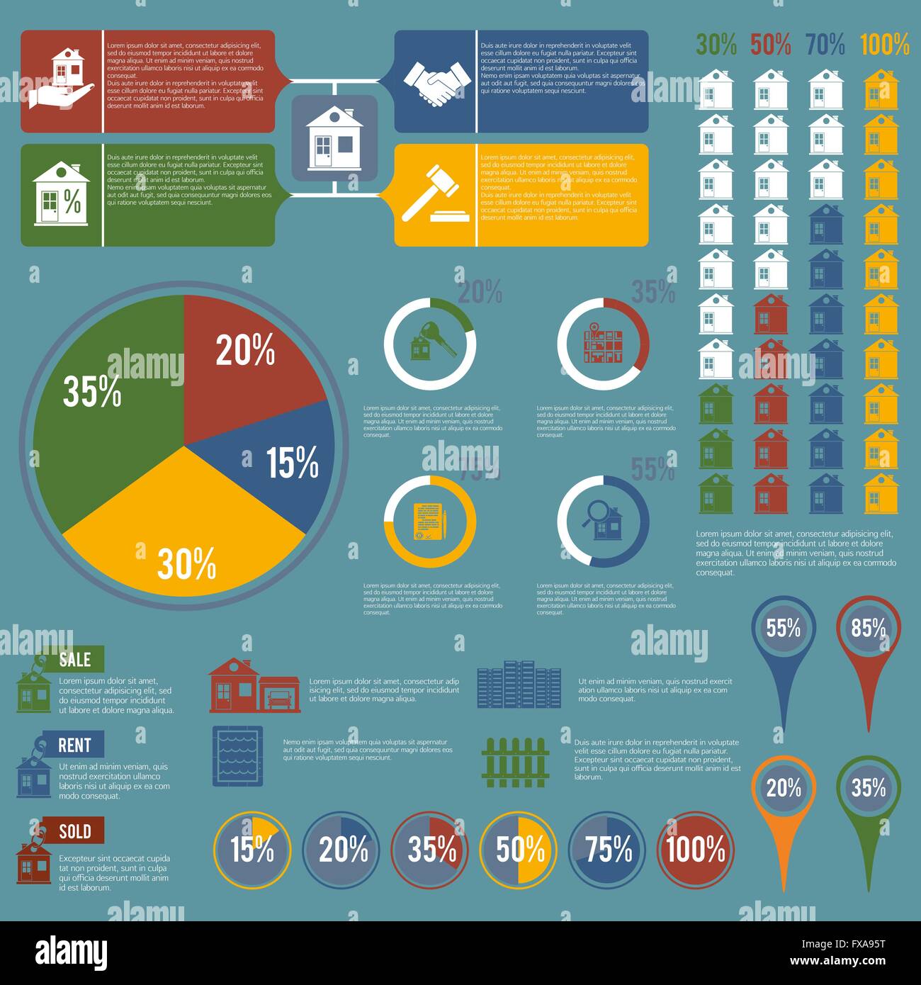 Real estate infographic Stock Vector Image & Art - Alamy