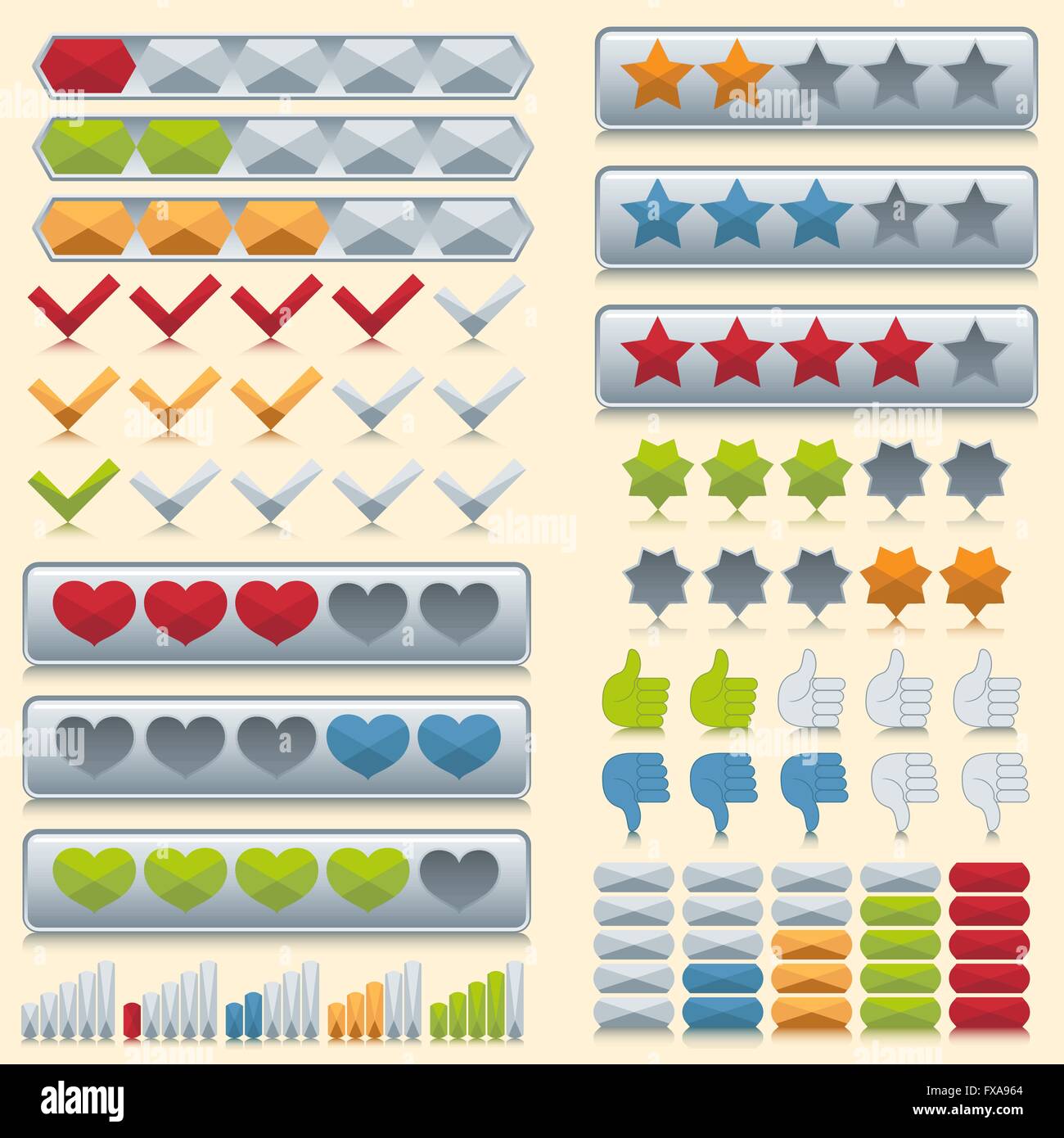 Rating icons set Stock Vector Image & Art - Alamy