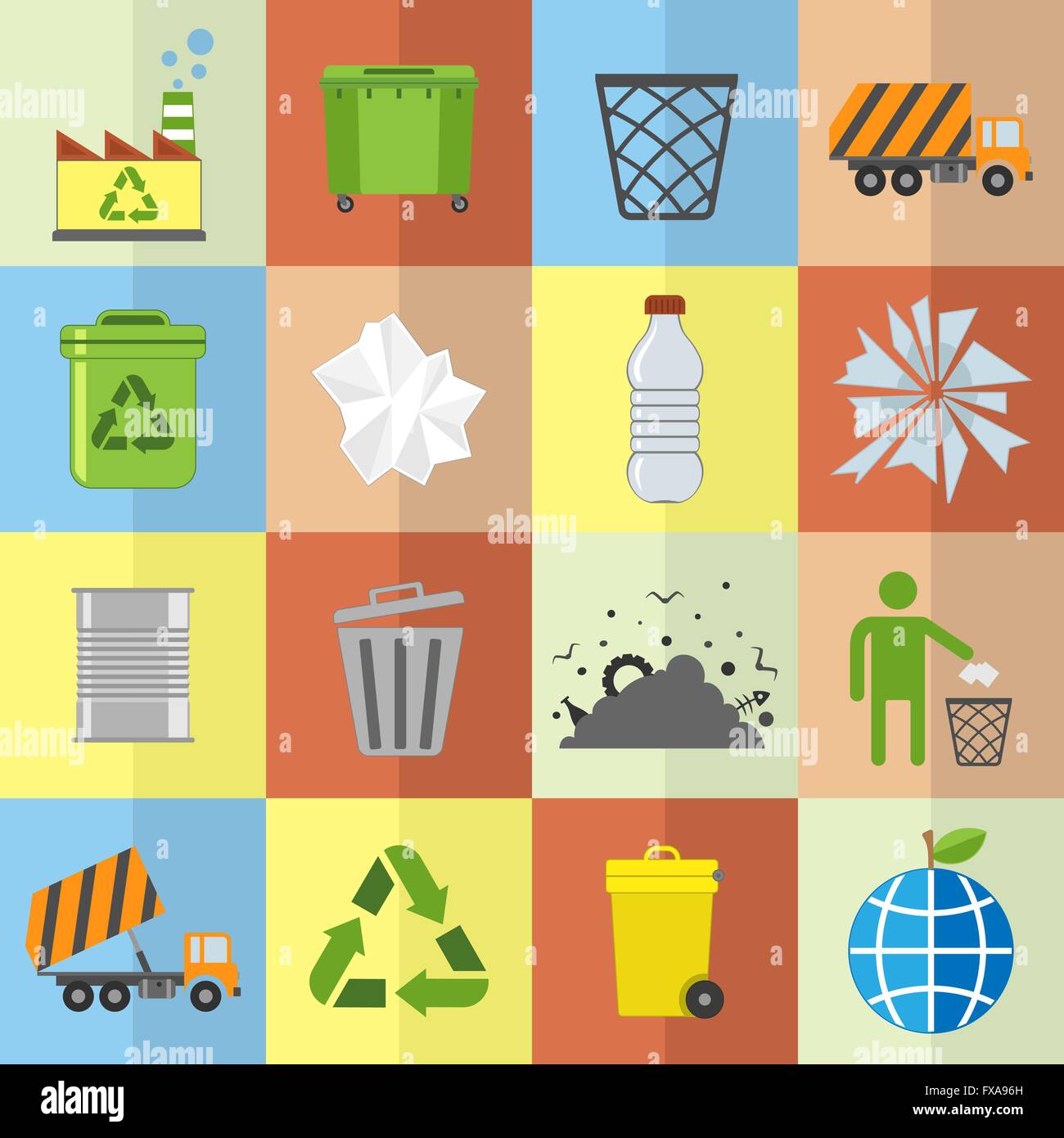 Garbage dump landfill site Stock Vector Images - Alamy