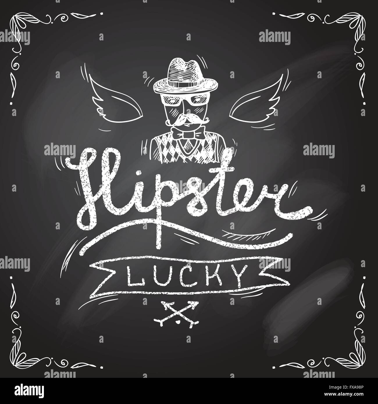 Man portrait black background glasses Stock Vector Images - Alamy