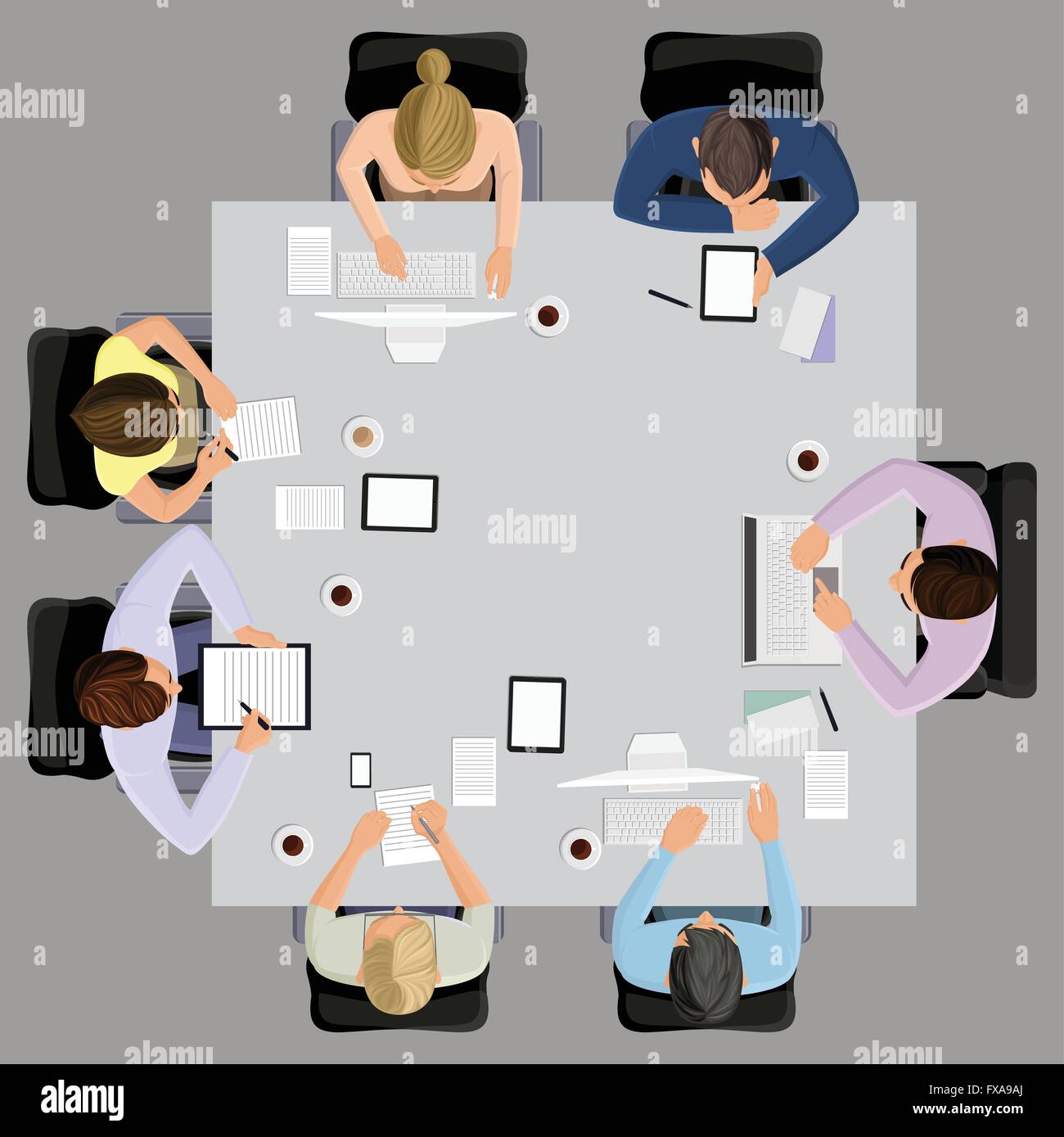 Business people conference room Stock Vector Images - Alamy