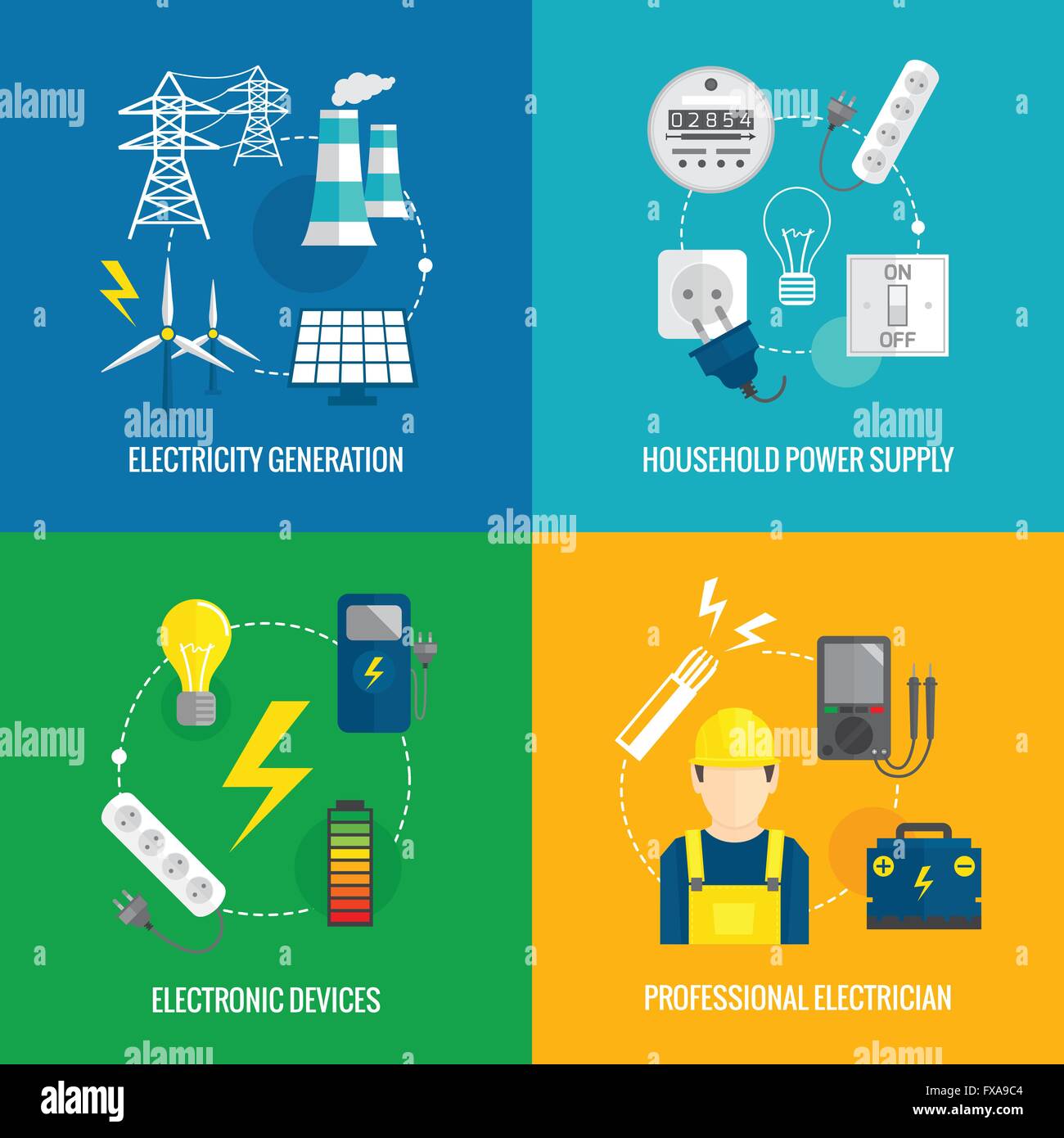 Electricity service transformer Stock Vector Images - Alamy